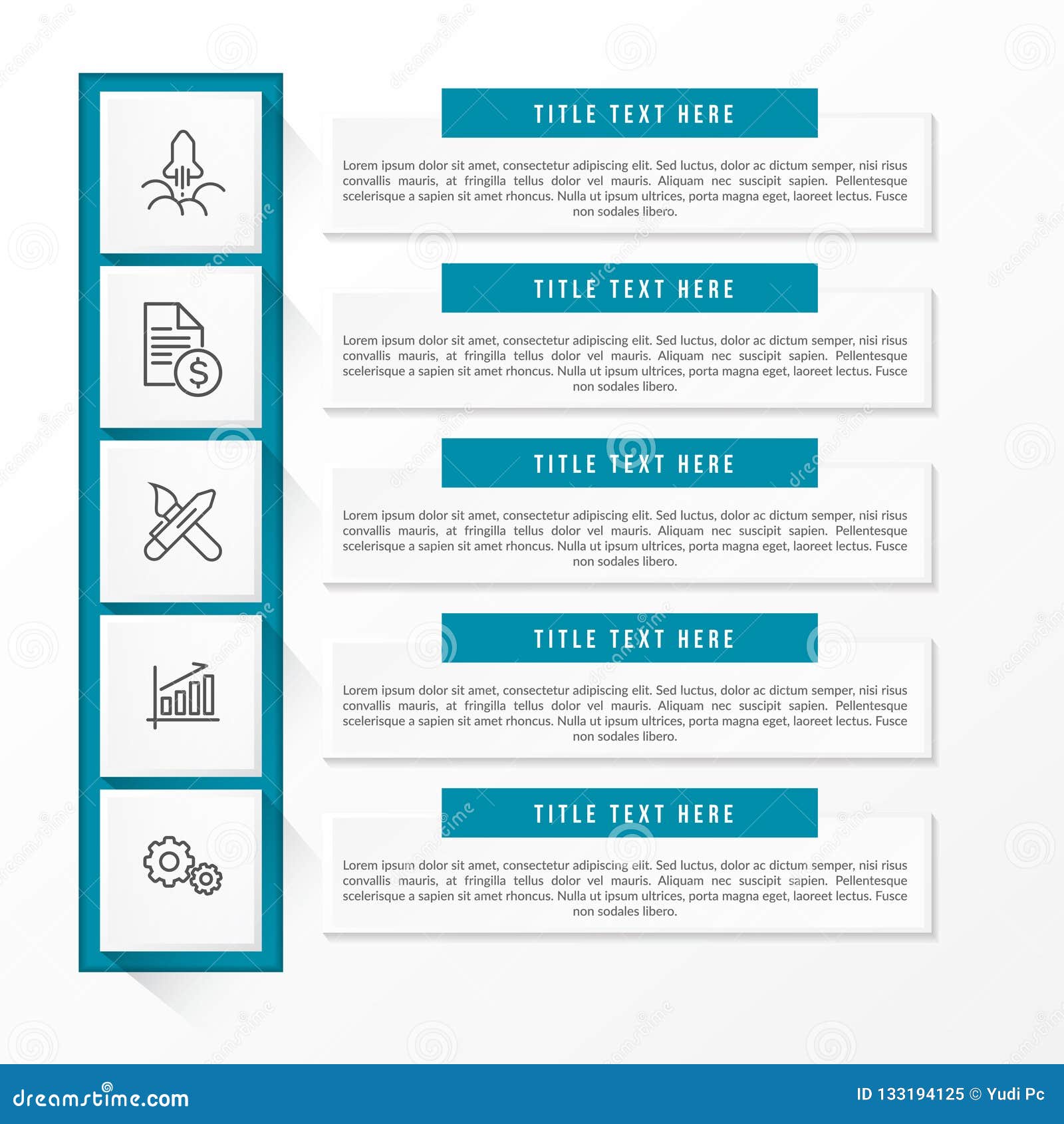 Modern Infographic with 3d Table Vector Illustration Stock Vector ...