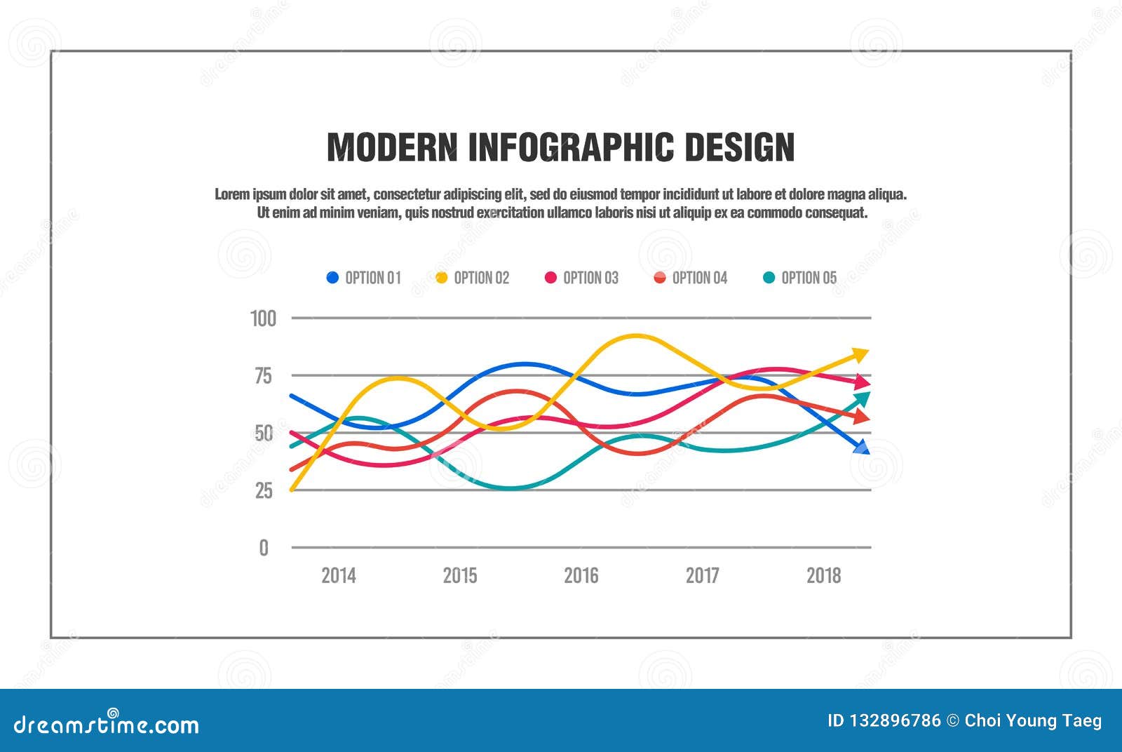 MODERN INFOGRAPHIC DESIGN stock vector. Illustration of infographic ...