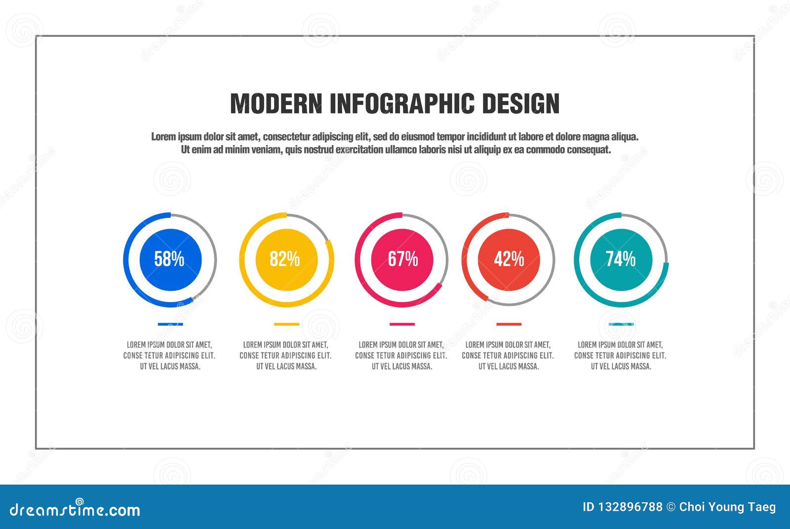 MODERN INFOGRAPHIC DESIGN stock vector. Illustration of night - 132896788