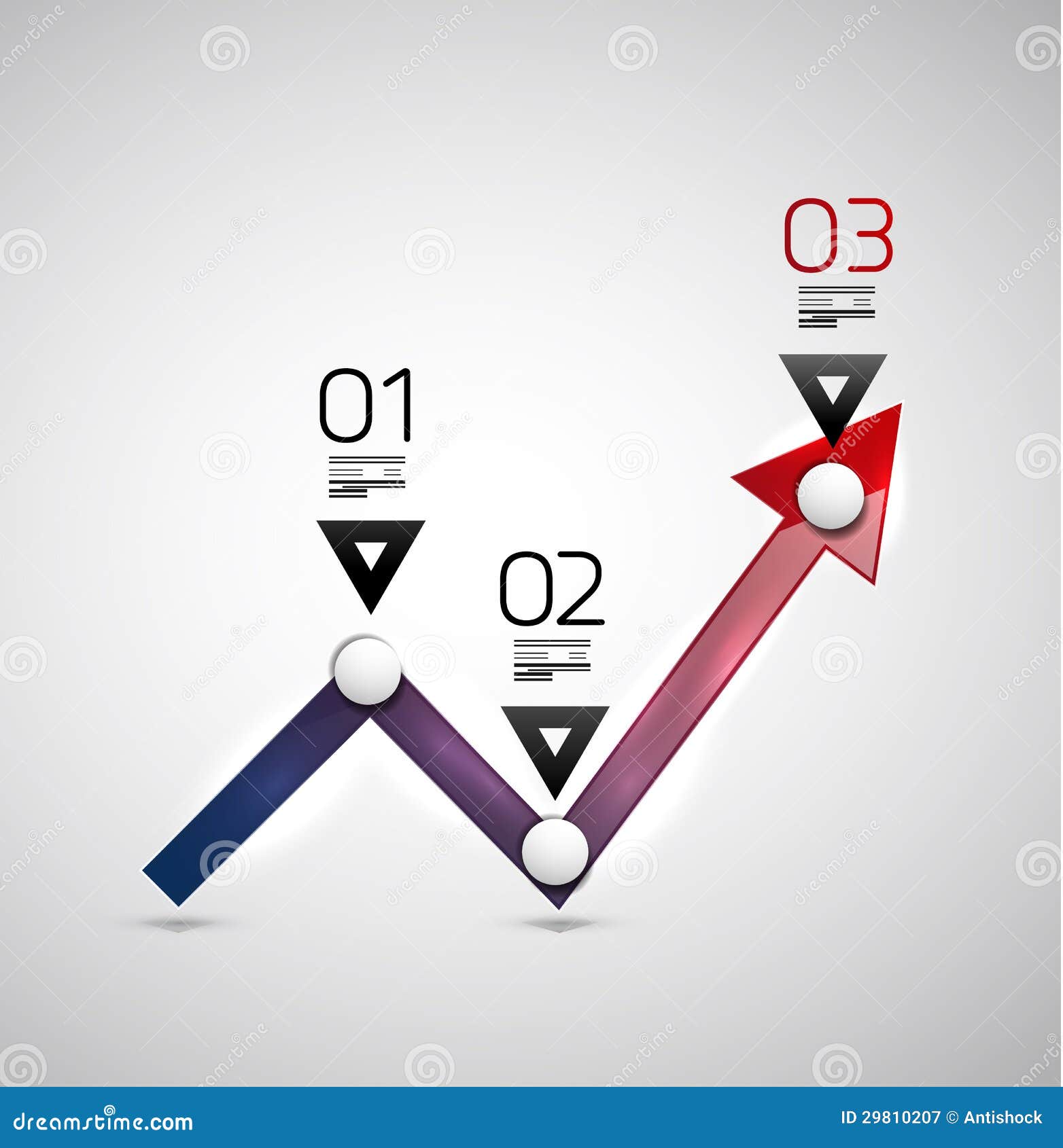 Modern Infographic Design Template - Arrow Graph Stock Vector ...