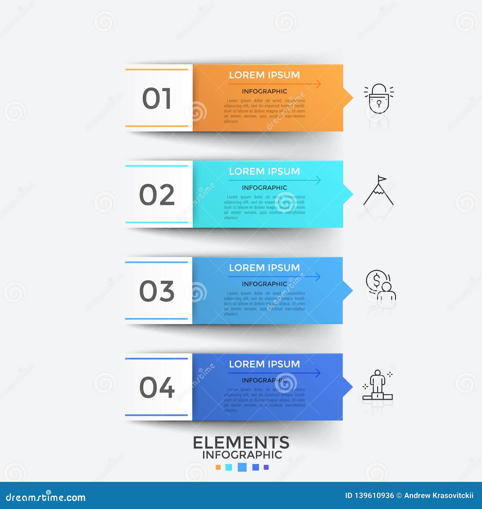 Modern Infographic Design Template Stock Vector - Illustration of ...