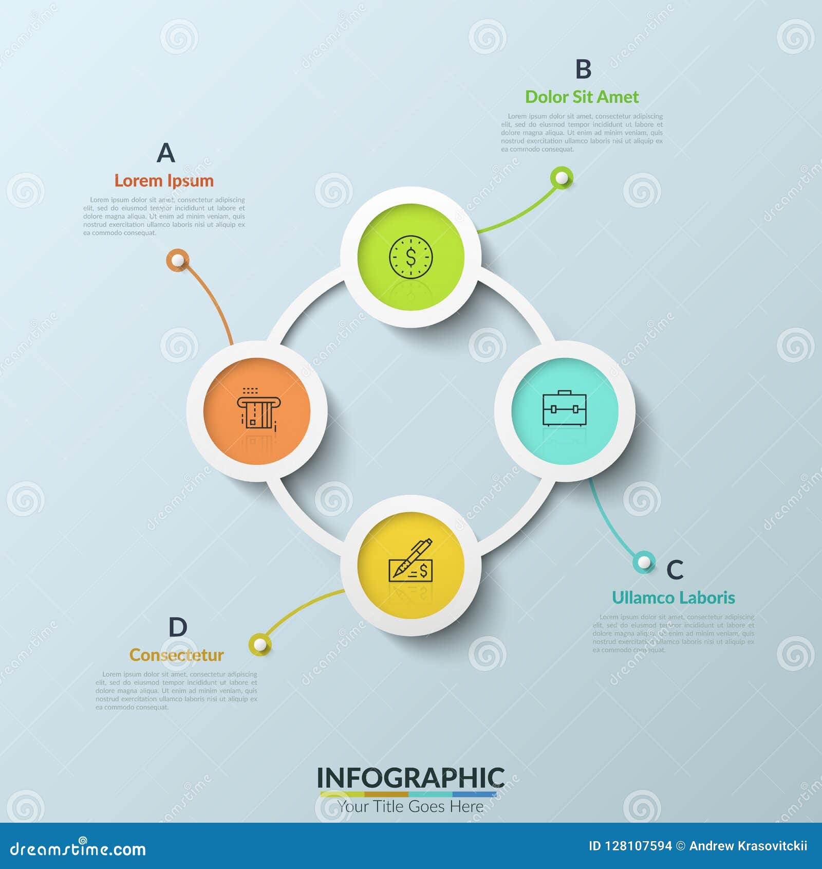 Modern Infographic Design Template Stock Vector - Illustration of ...