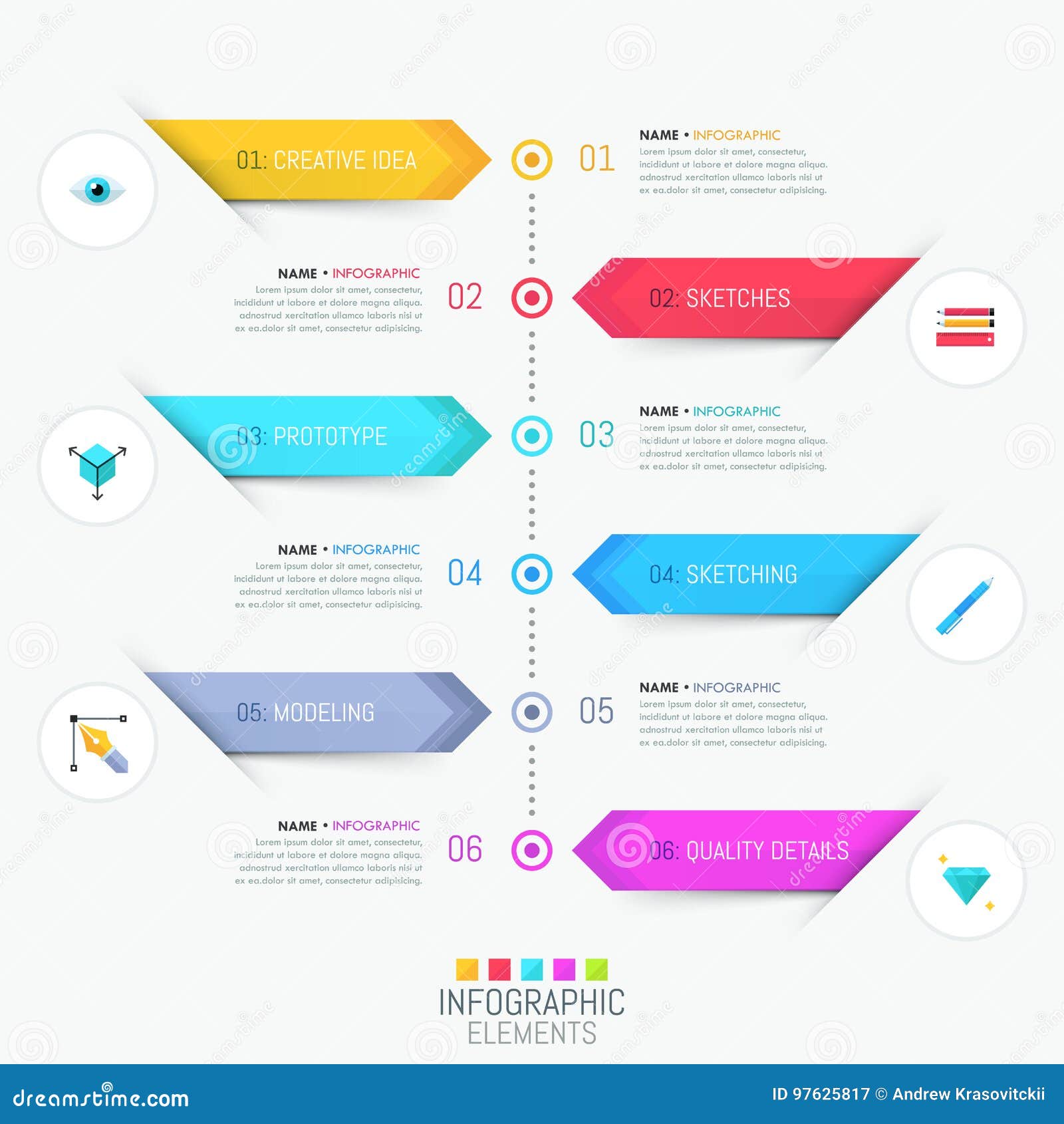 Infographic Menu Design