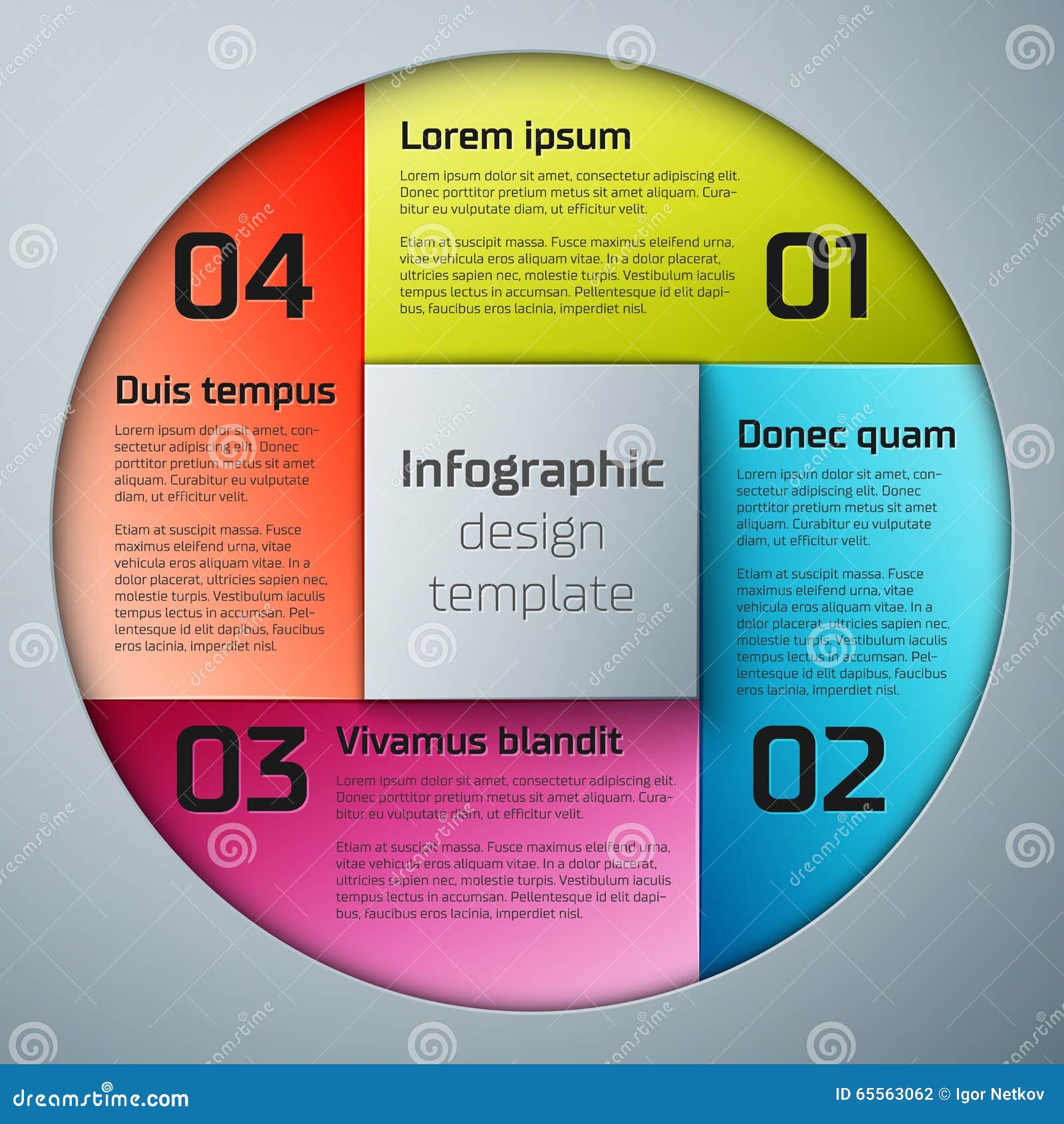 Modern Infographic Design Template Stock Vector - Illustration of color ...