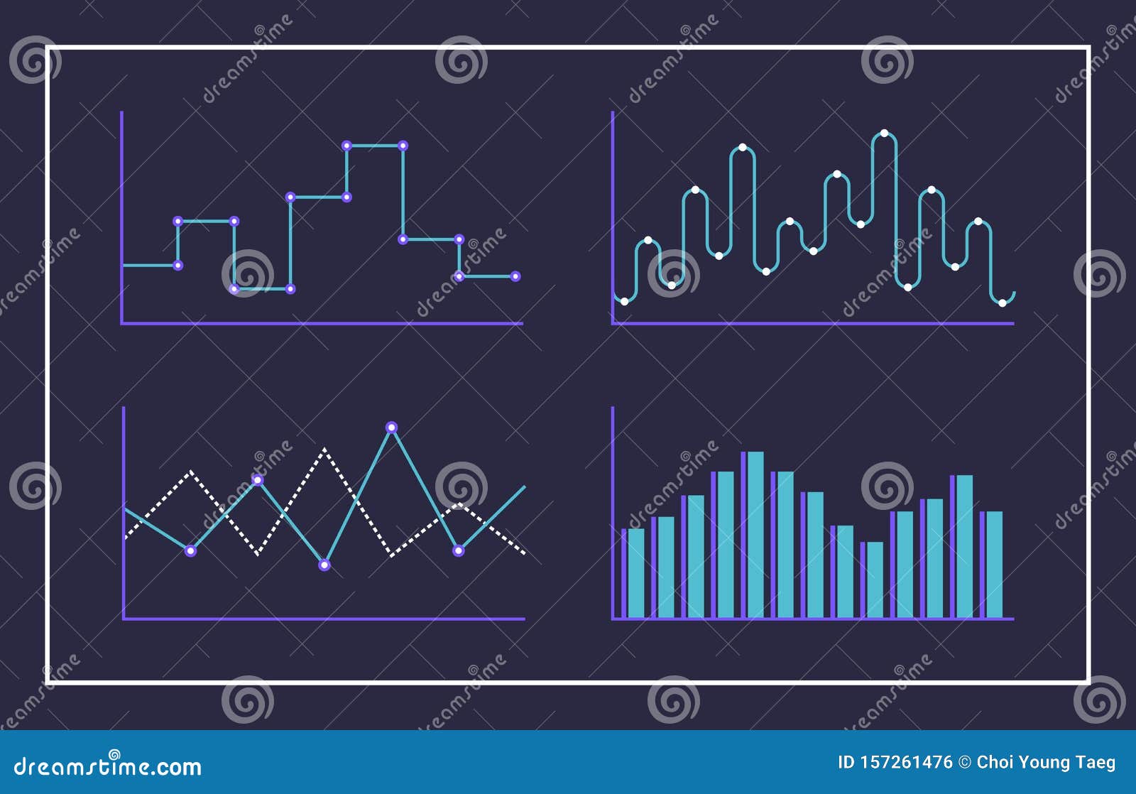 Modern Infographic Design Chart Set Stock Vector - Illustration of ...