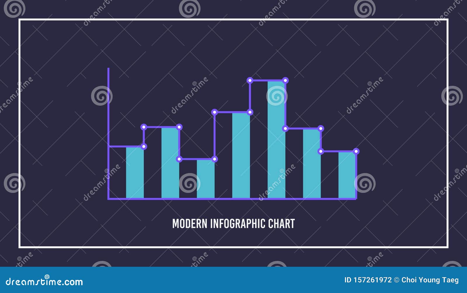Modern Infographic Design Chart Set Stock Vector - Illustration of line ...