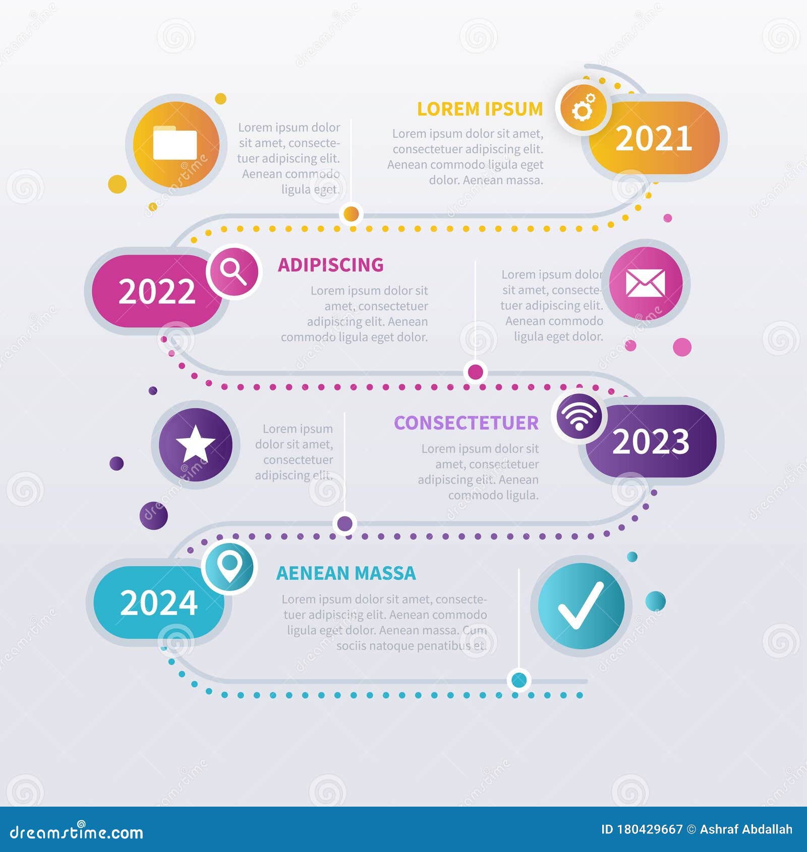 Timeline Infographic Tools Business Template, Can Be Used for ...