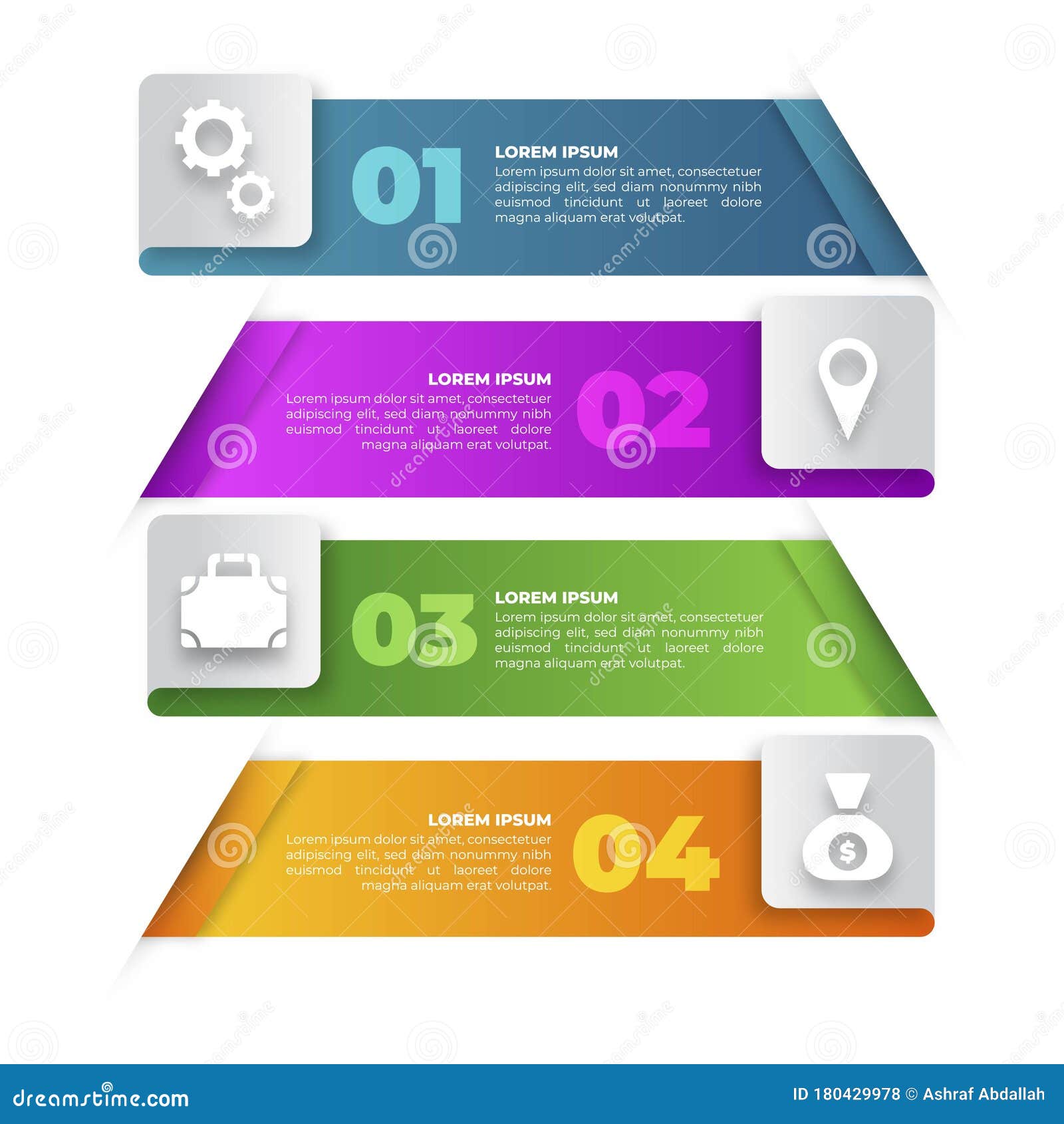 Creative Steps Collection Colorful Business Infographic Template, Can ...