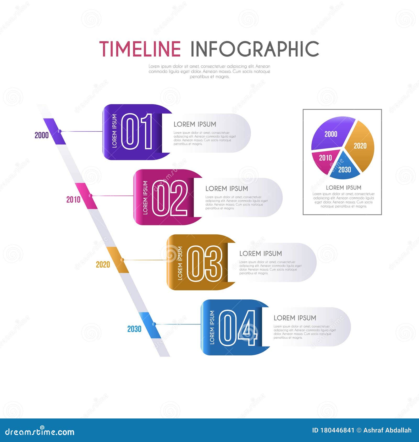 Timeline Infographic Tools Business Template, Can Be Used for ...