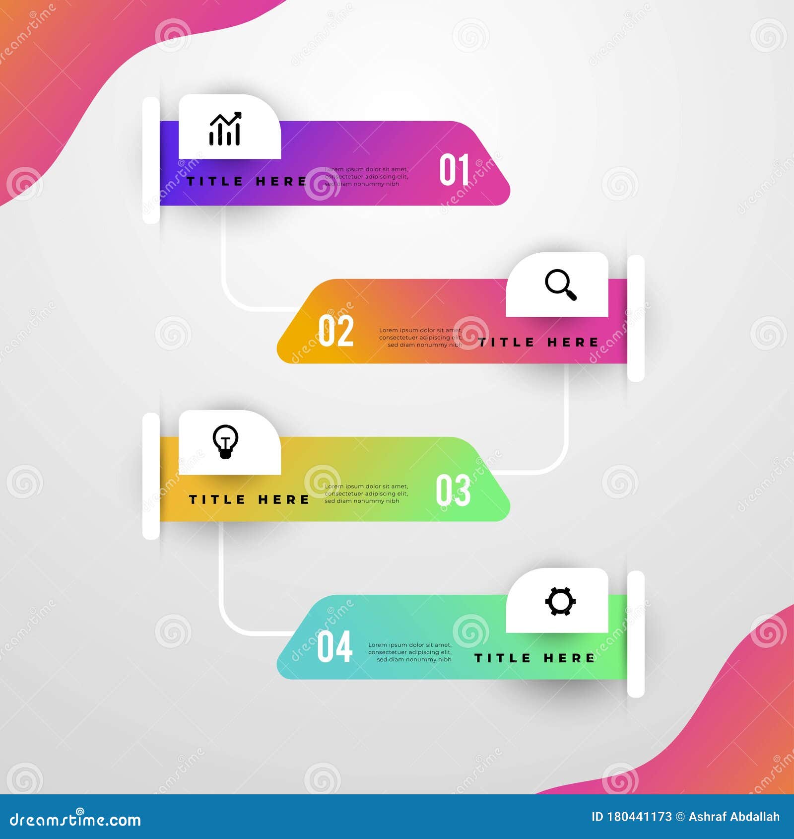 Creative Steps Collection Colorful Business Infographic Template, Can ...
