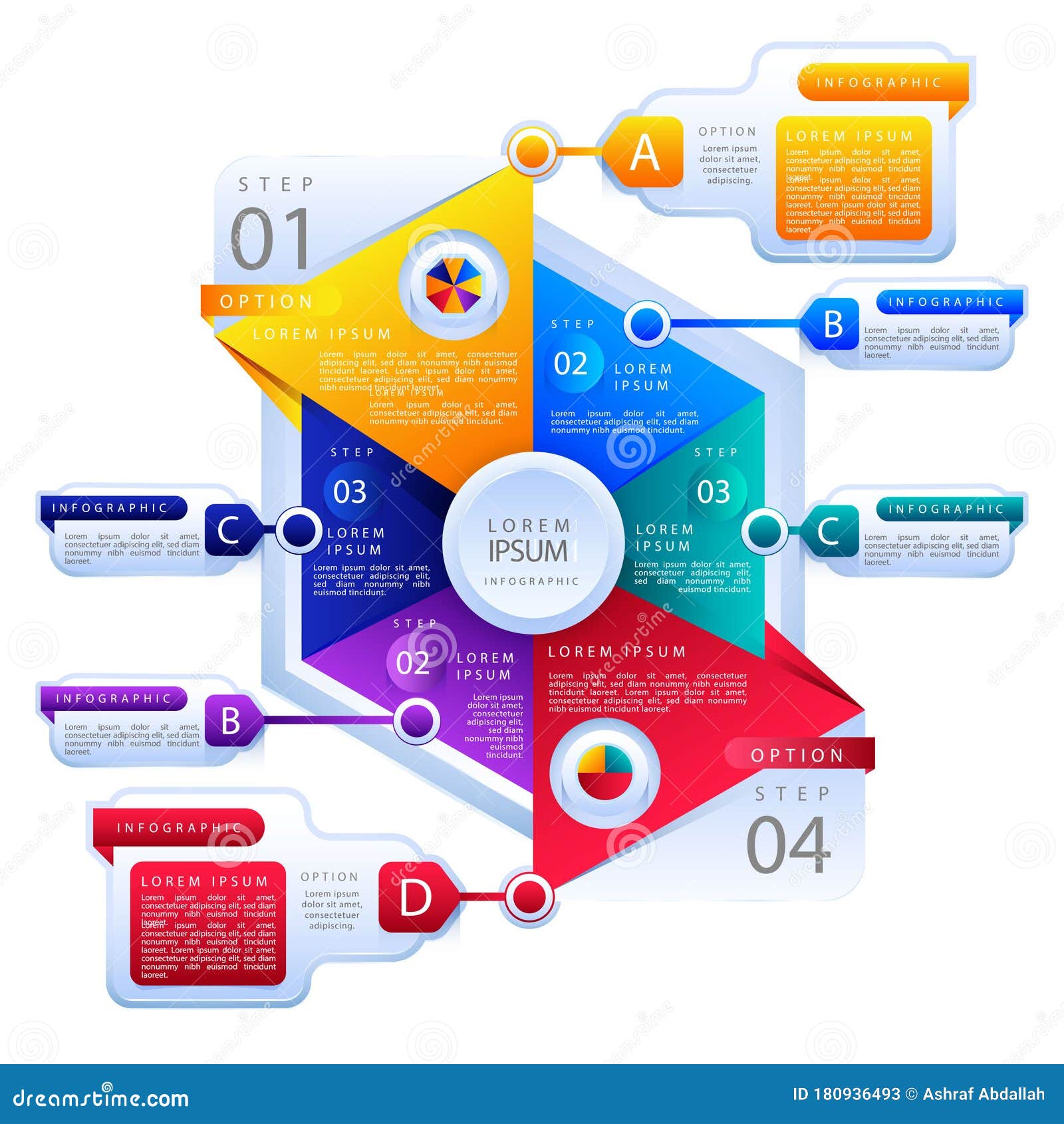 Creative Steps Collection Colorful Business Infographic Template, Can ...