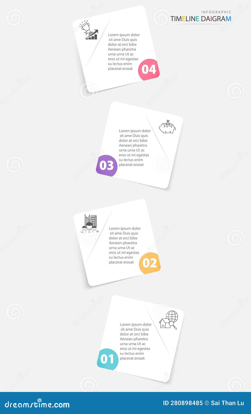 Modern Infographic Elements with Charts, Diagrams, Processes Stock ...