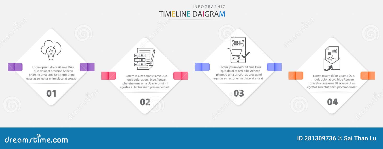 Modern Infographic Elements with Charts, Diagrams, Processes Stock ...