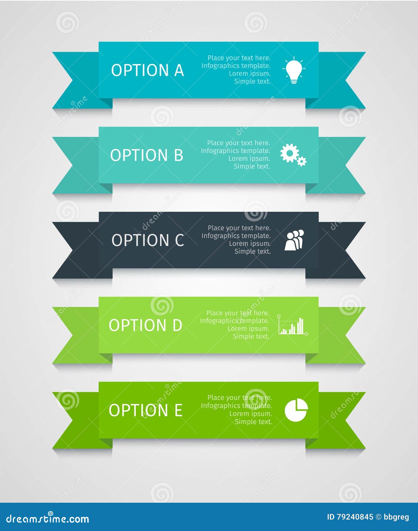 Modern Infographic Lines Set. Stock Vector - Illustration of project ...