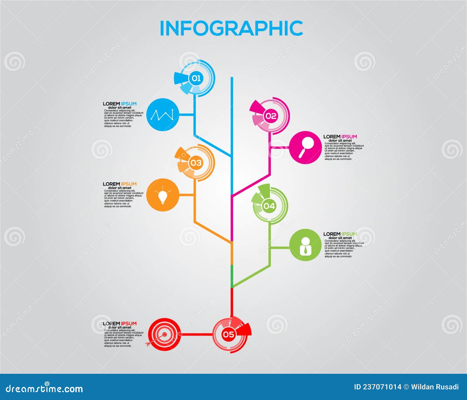 Modern Infographic stock vector. Illustration of presentation - 237071014