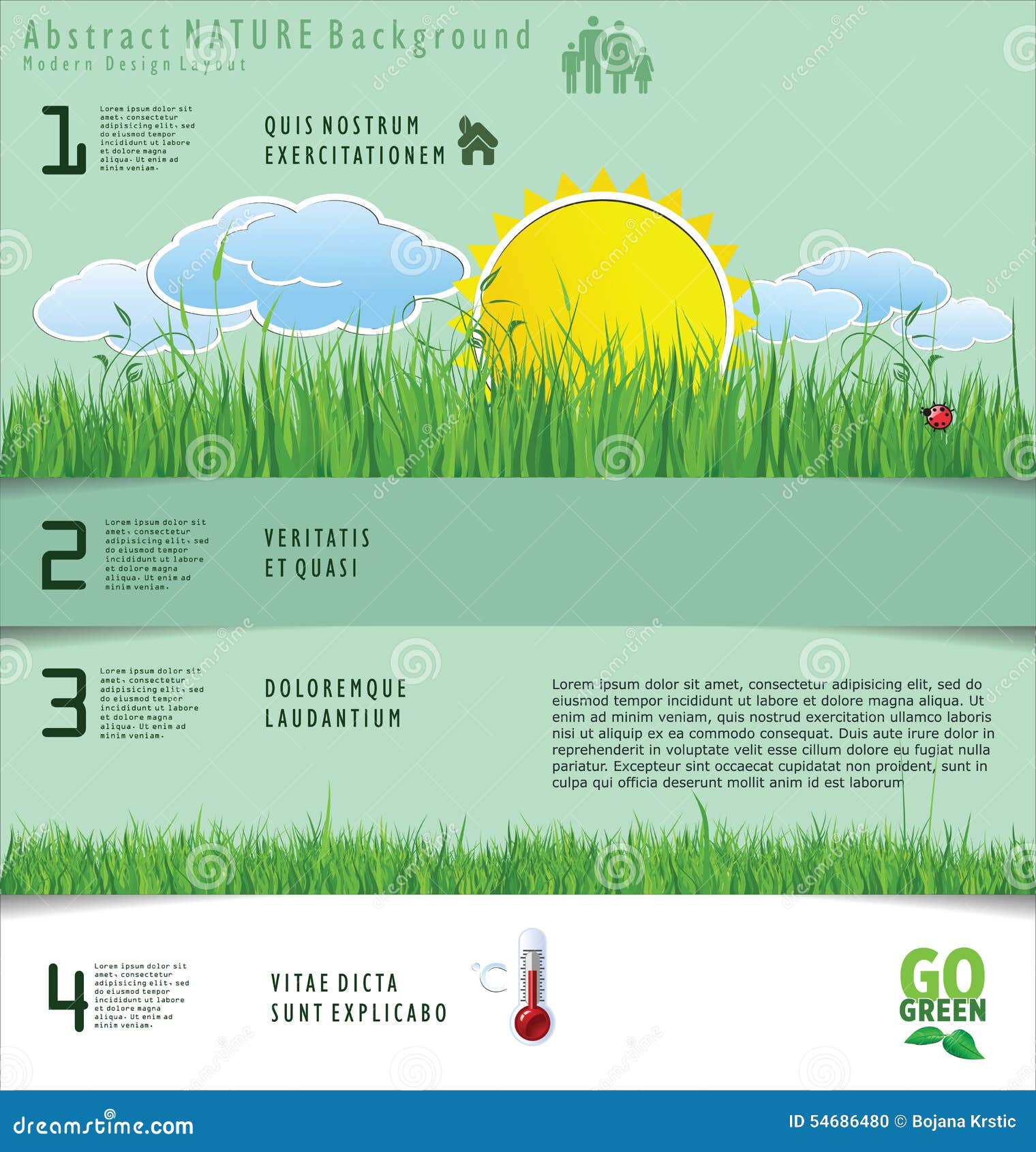 Modern Infographic Nature Design Layout Stock Illustration ...