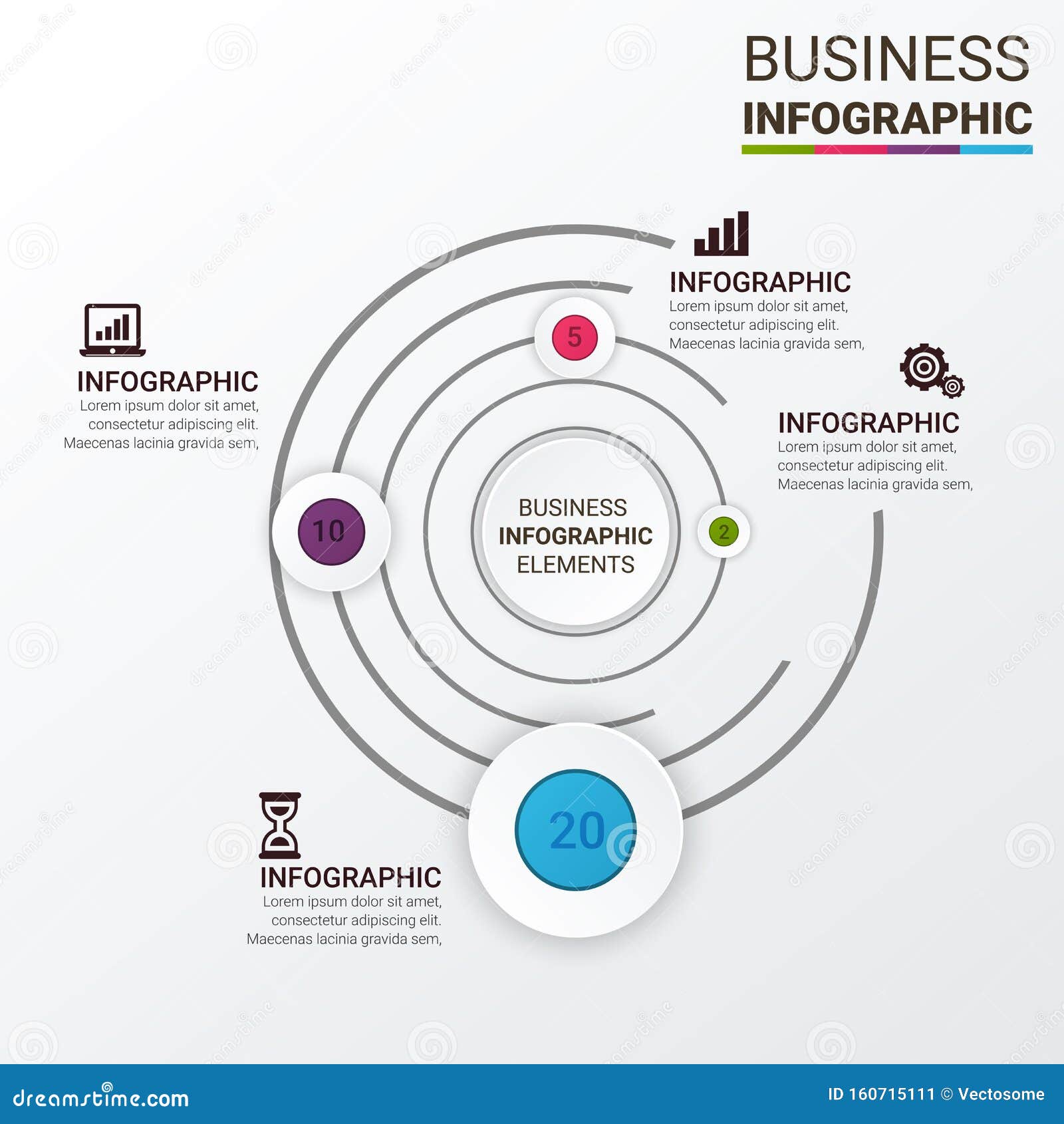 Modern Infographic Options Banner Options. Vector Infographic Element ...