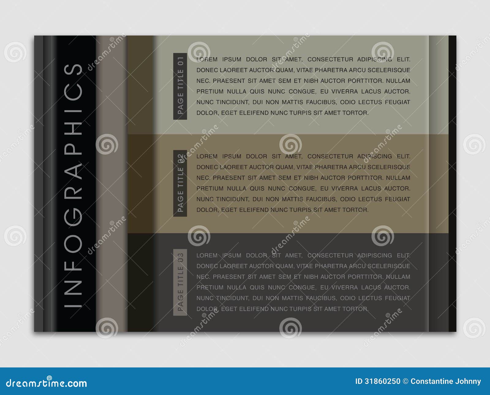 Modern Infographic Page Layout Stock Vector - Illustration of bubbles ...