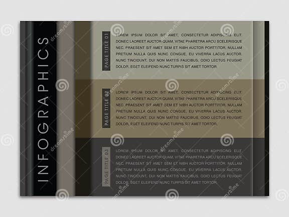Modern Infographic Page Layout Stock Vector - Illustration of bubbles ...