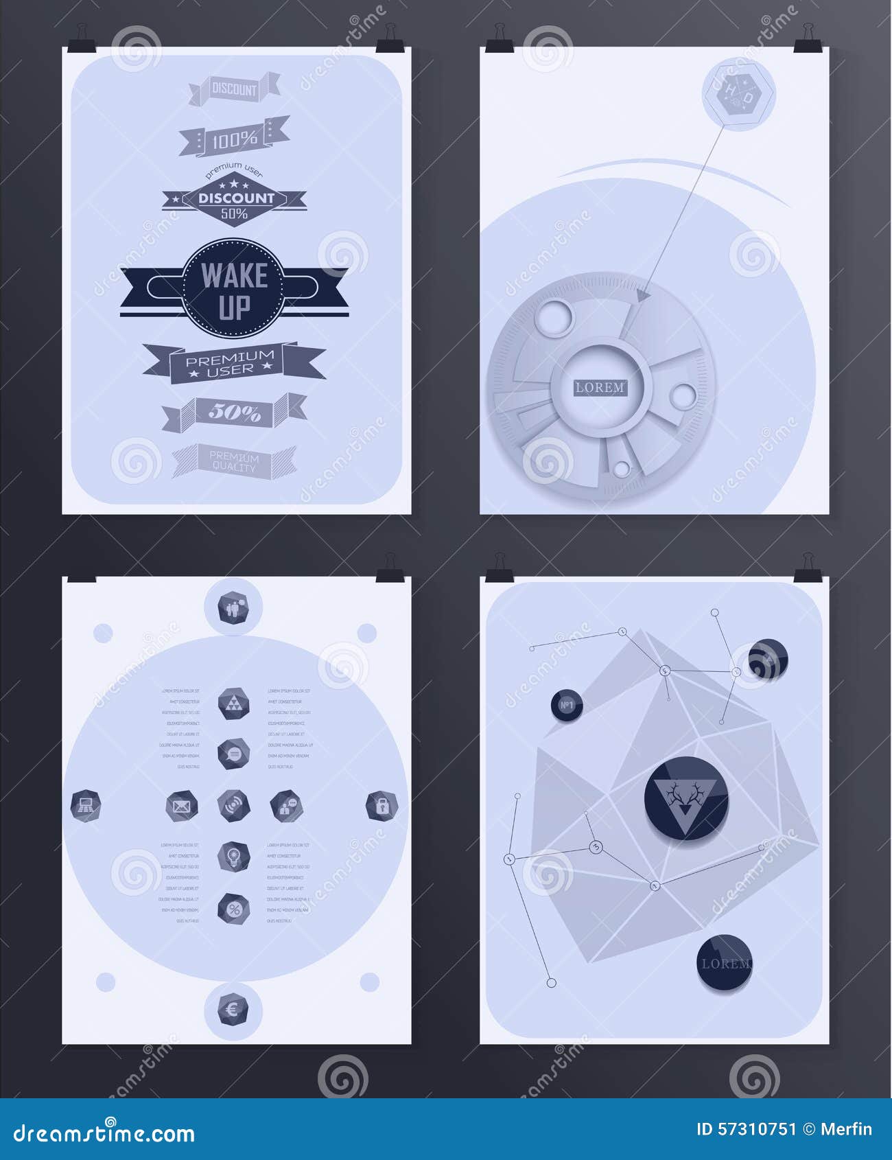 Modern Infographic Poster. Background Stock Vector - Illustration of ...