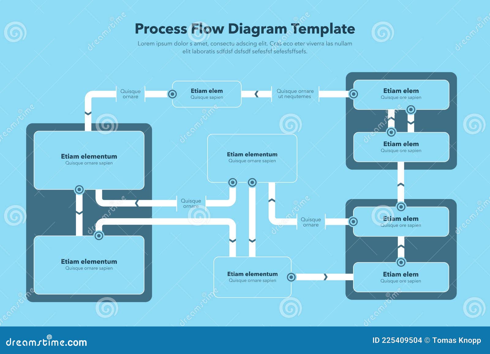 Modern Infographic for Process Flow Diagram - Blue Version Stock Vector ... Modern Infographic for Process Flow Diagram - Blue Version Stock Vector ...
