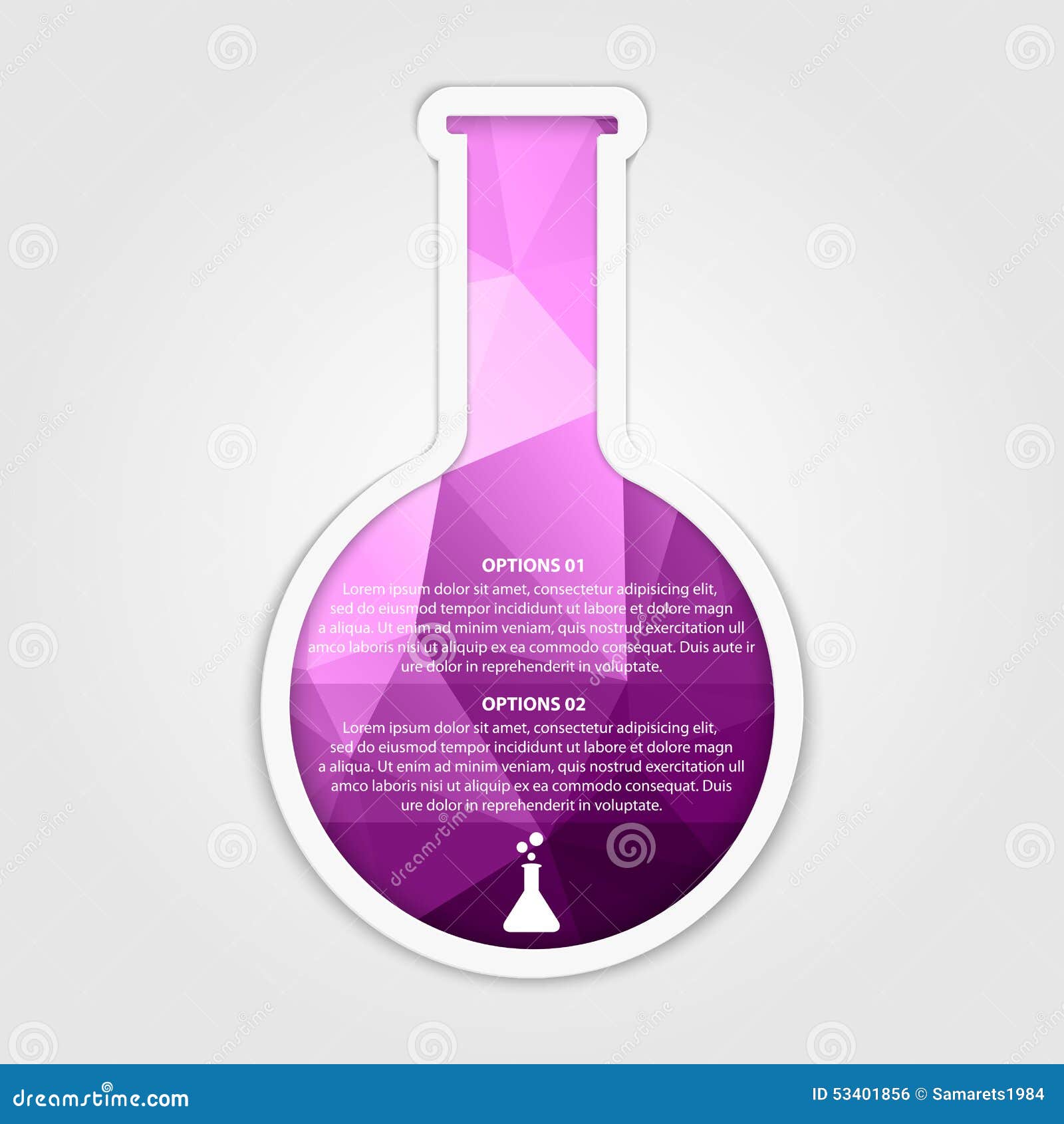 Modern Infographic on Science and Medicine in the Form of Test Tubes ...