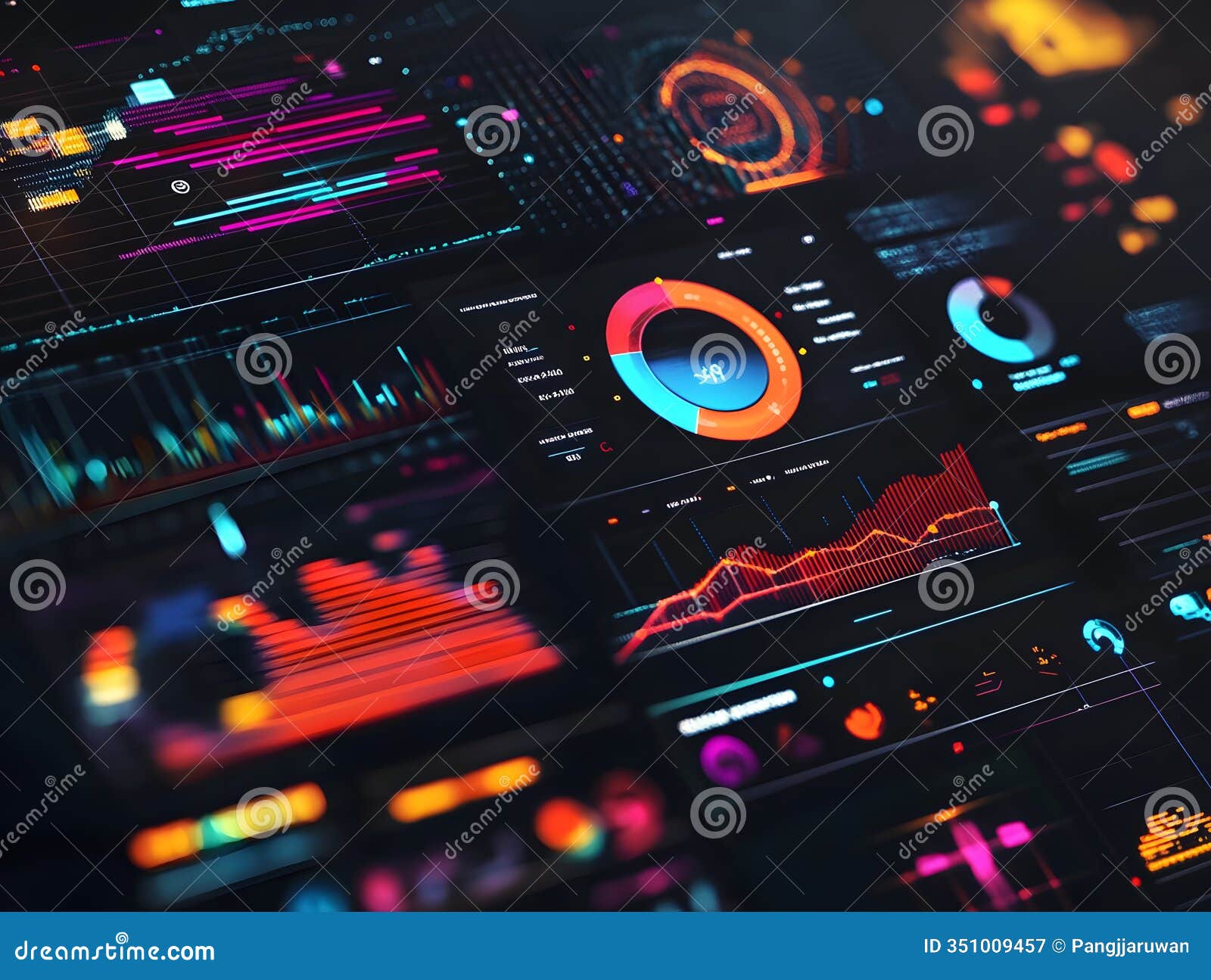 Infographics Dashboard. Modern Ui With Statistics Graphs, Pie Charts ... Infographics Dashboard. Modern Ui With Statistics Graphs, Pie Charts ...