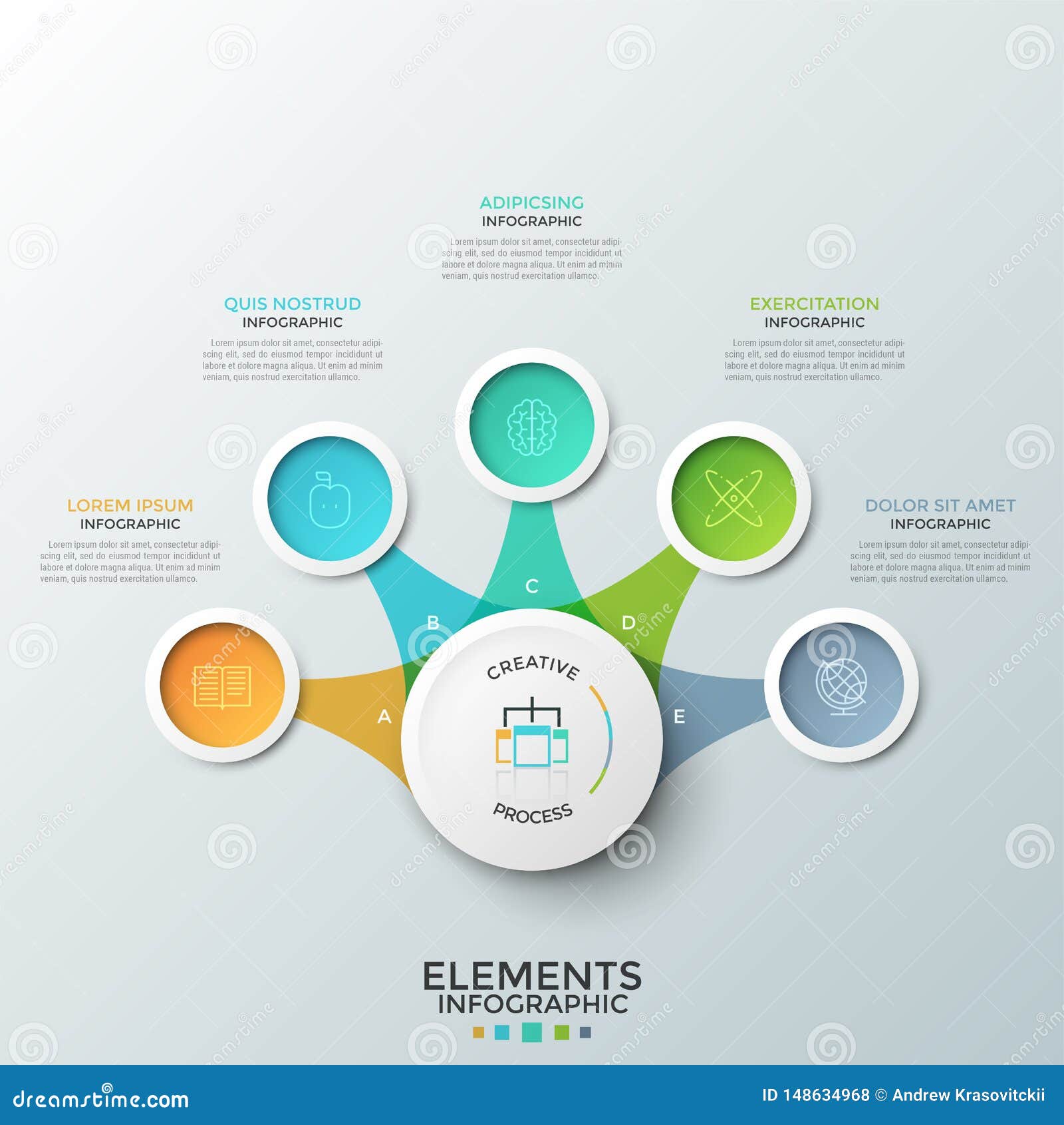 Modern Infographic Template Stock Vector - Illustration of editable ...