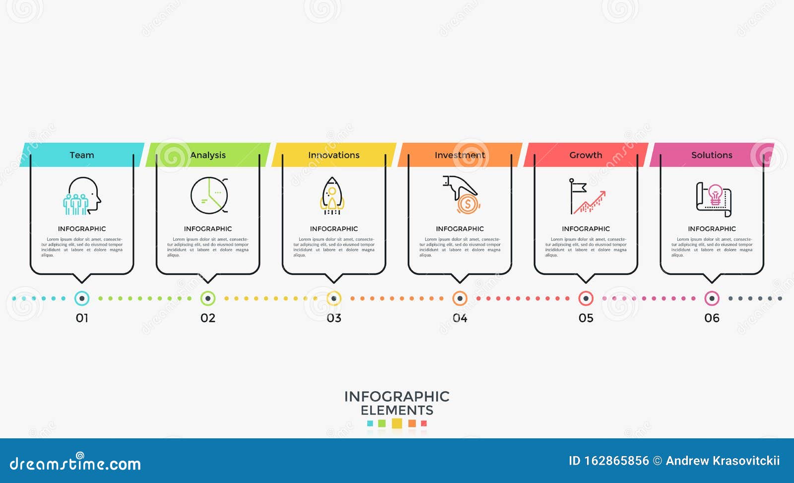 Modern Infographic Template Stock Vector - Illustration of element ...