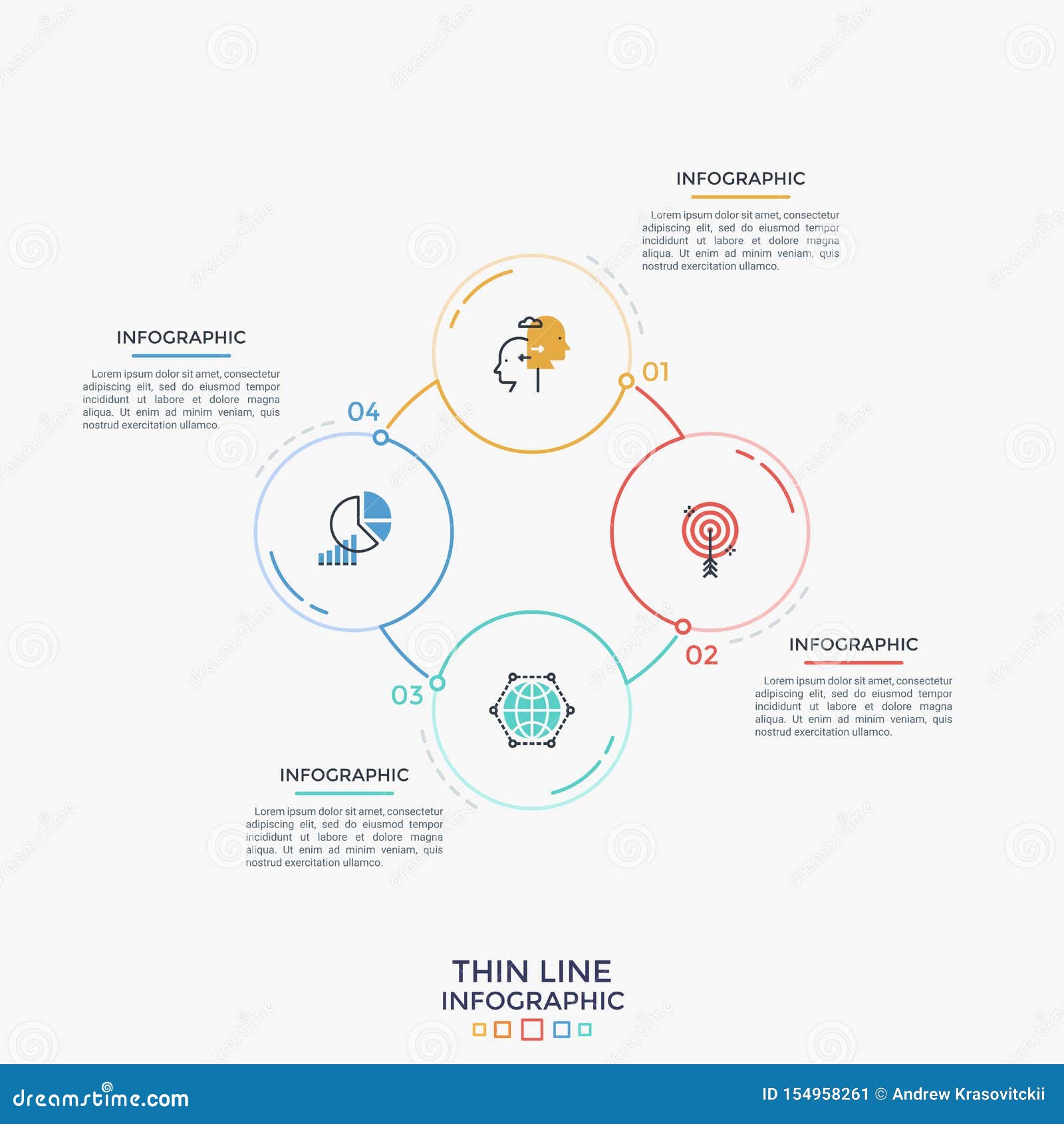 Modern Infographic Template Stock Vector - Illustration of management ...