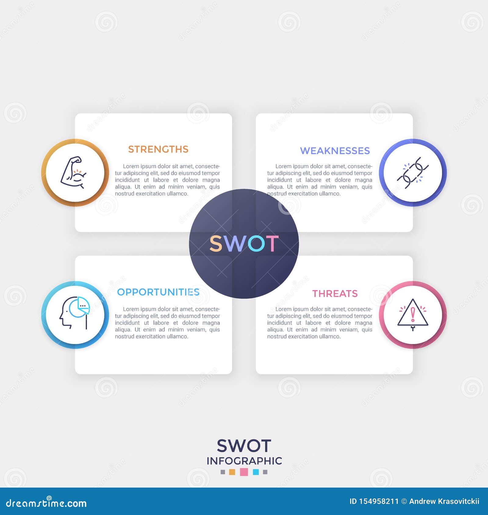 Modern Infographic Template Stock Vector - Illustration of brochure ...