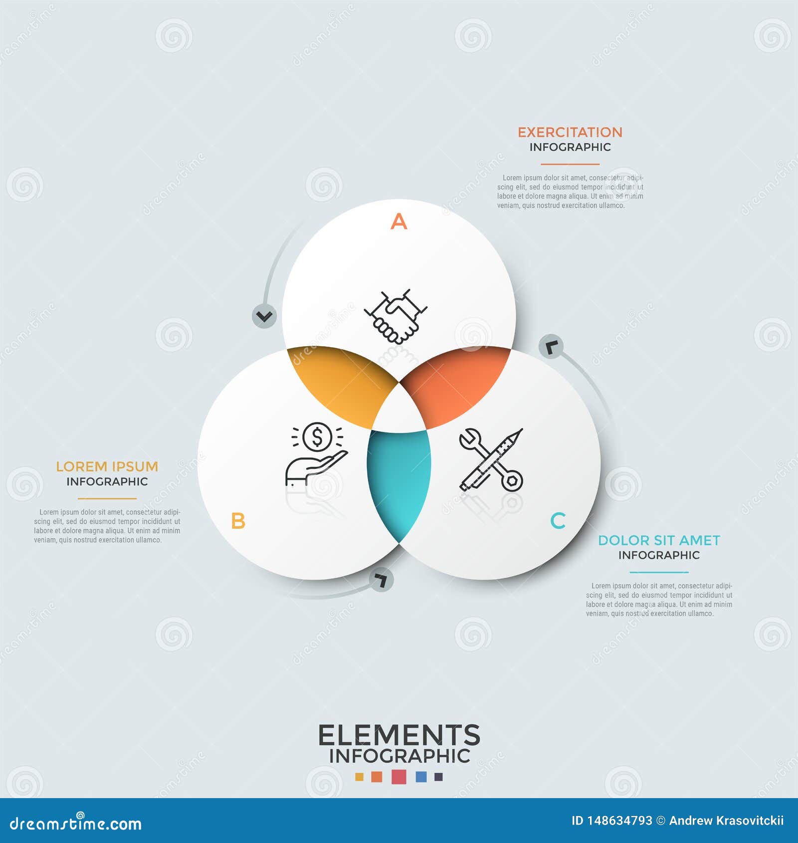 Modern Infographic Template Stock Vector - Illustration of diagram ...
