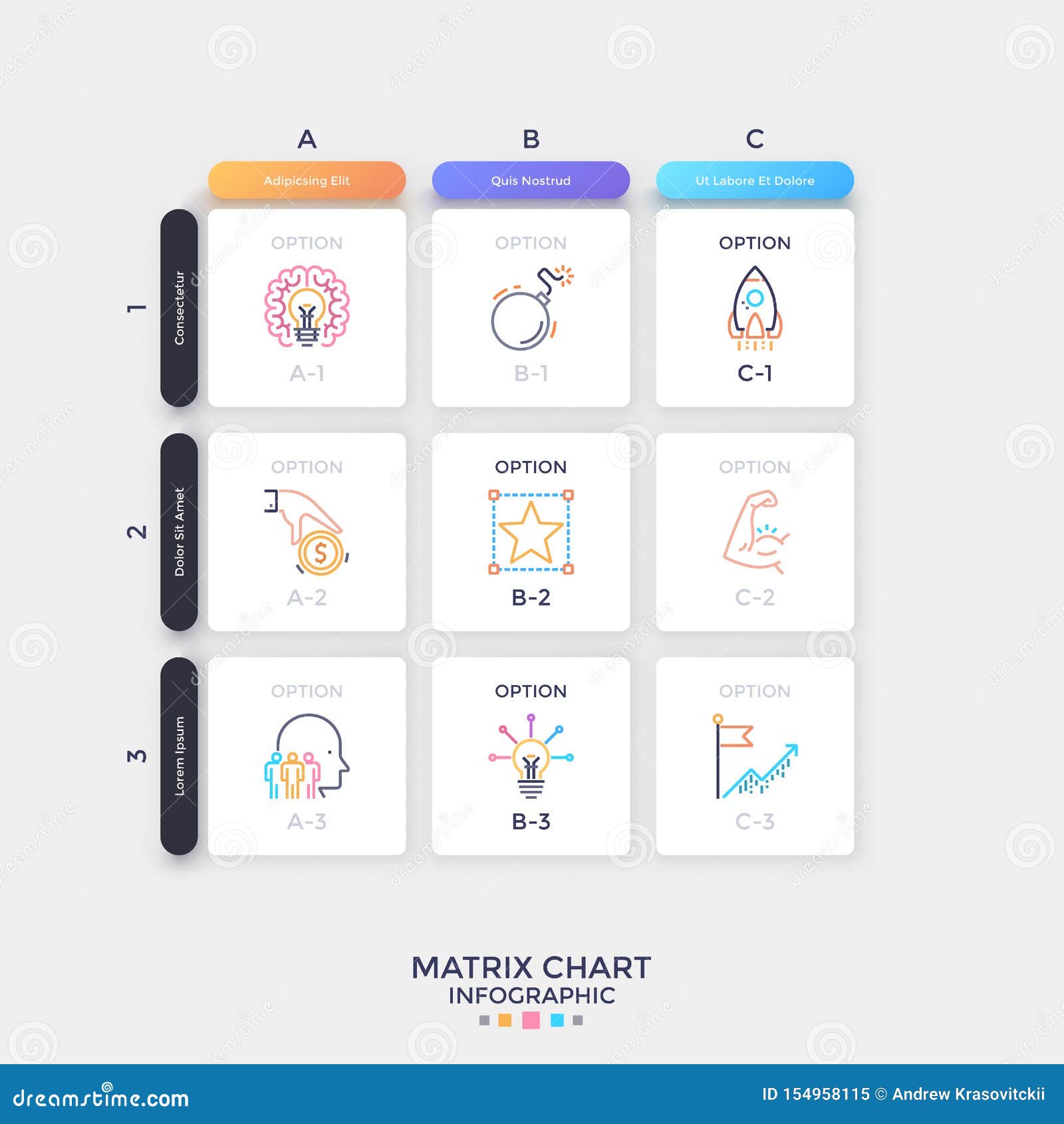 Modern Infographic Template Stock Vector - Illustration of diagram ...
