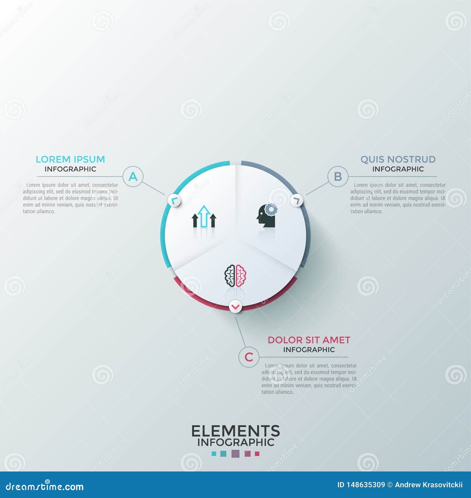 Modern Infographic Template Stock Vector - Illustration of letter ...
