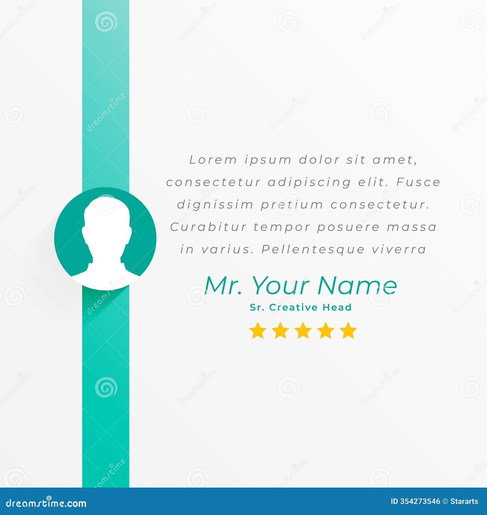 Modern Infographic Testimonial Quotation Background Design Stock ...