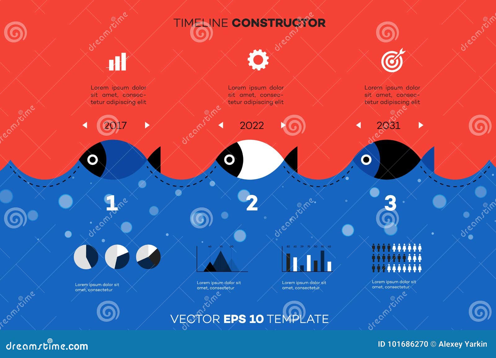Modern Infographic Timeline Constructor for Fishing Industry ...