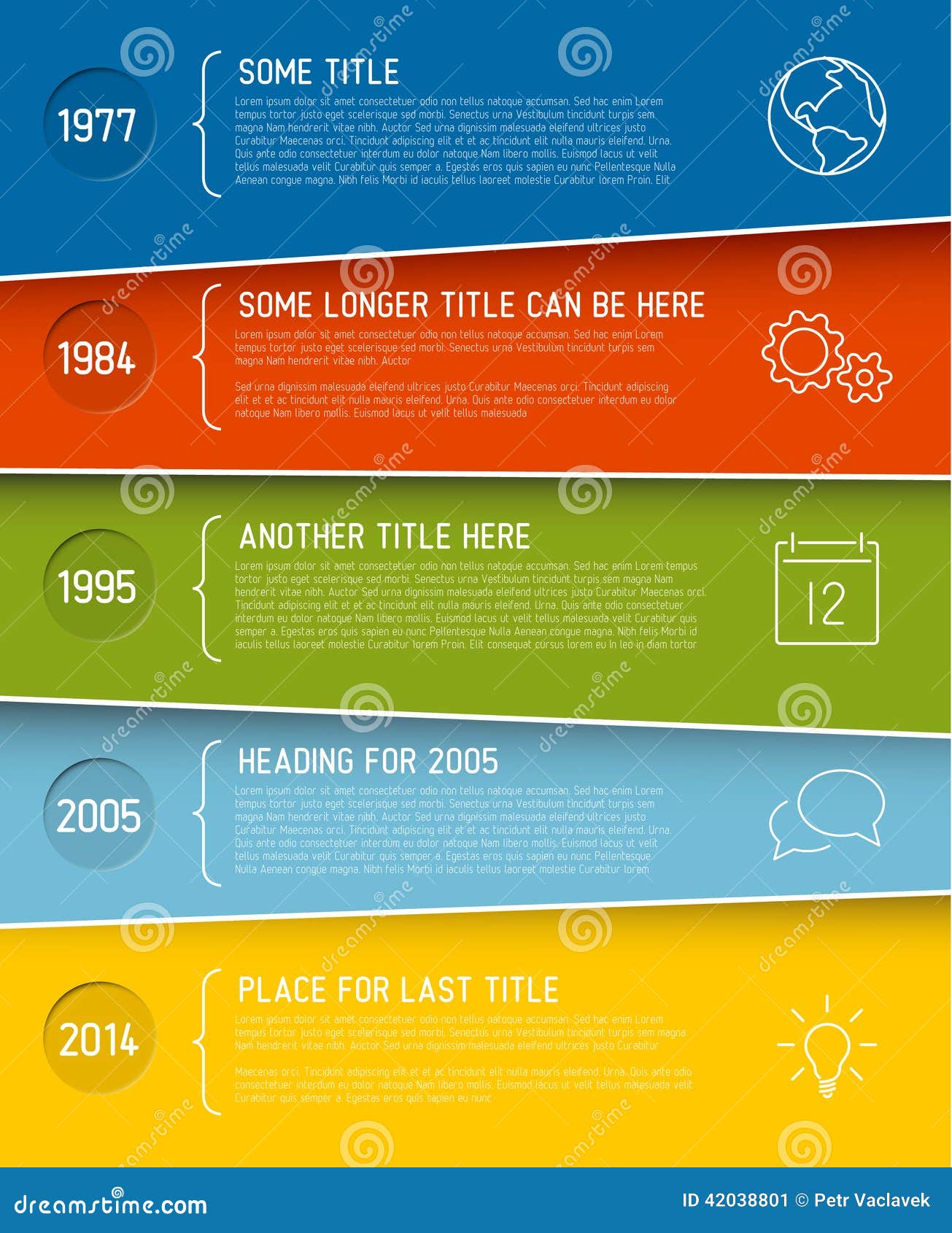 Modern Infographic Timeline Report Template Cartoon Vector ...