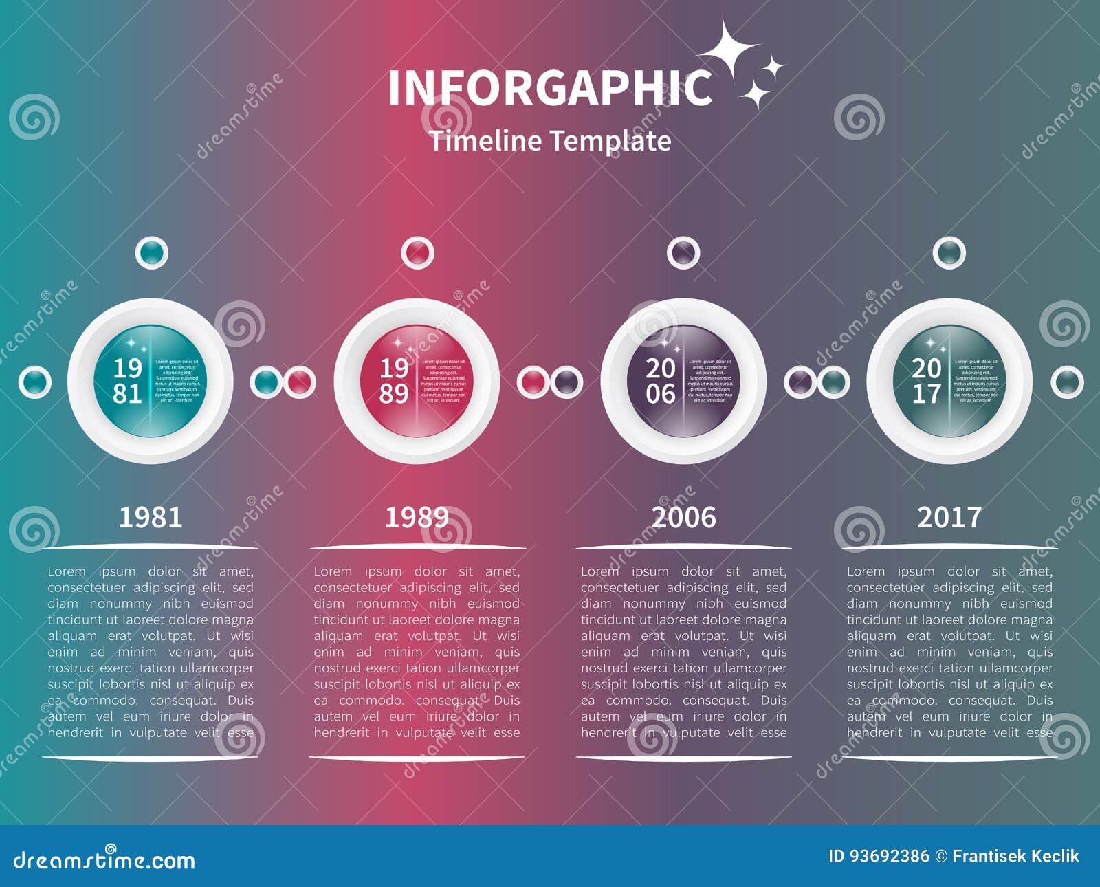Modern Infographic, Timeline Stock Vector - Illustration of future ...