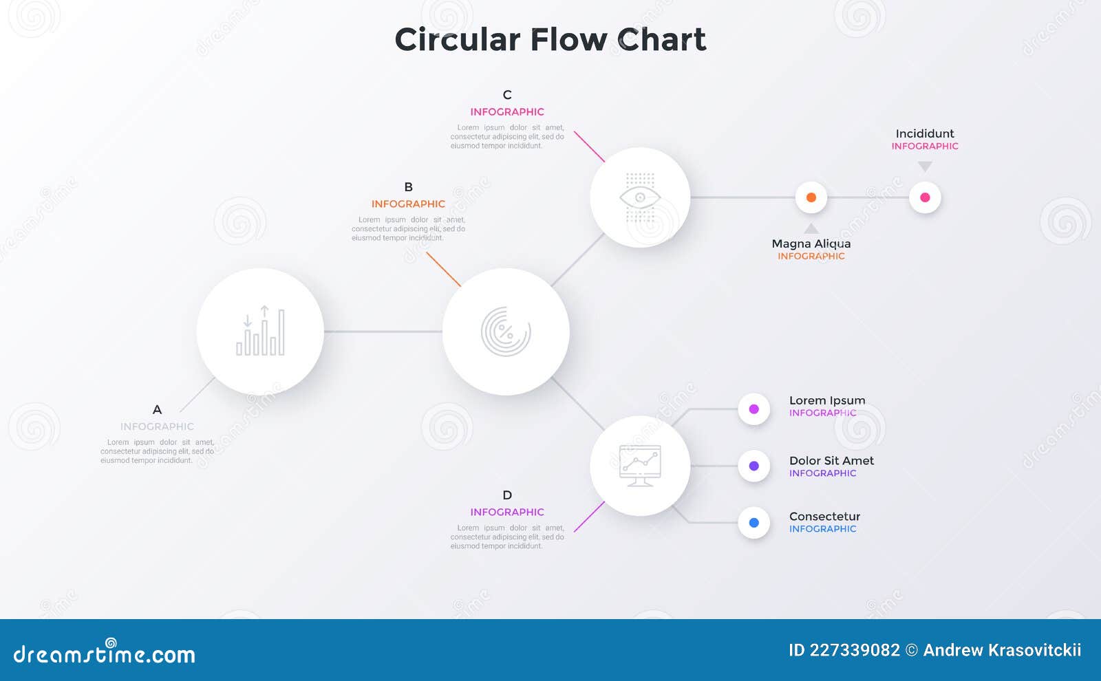 Modern Infographic Vector Banner Stock Vector - Illustration of flat ...