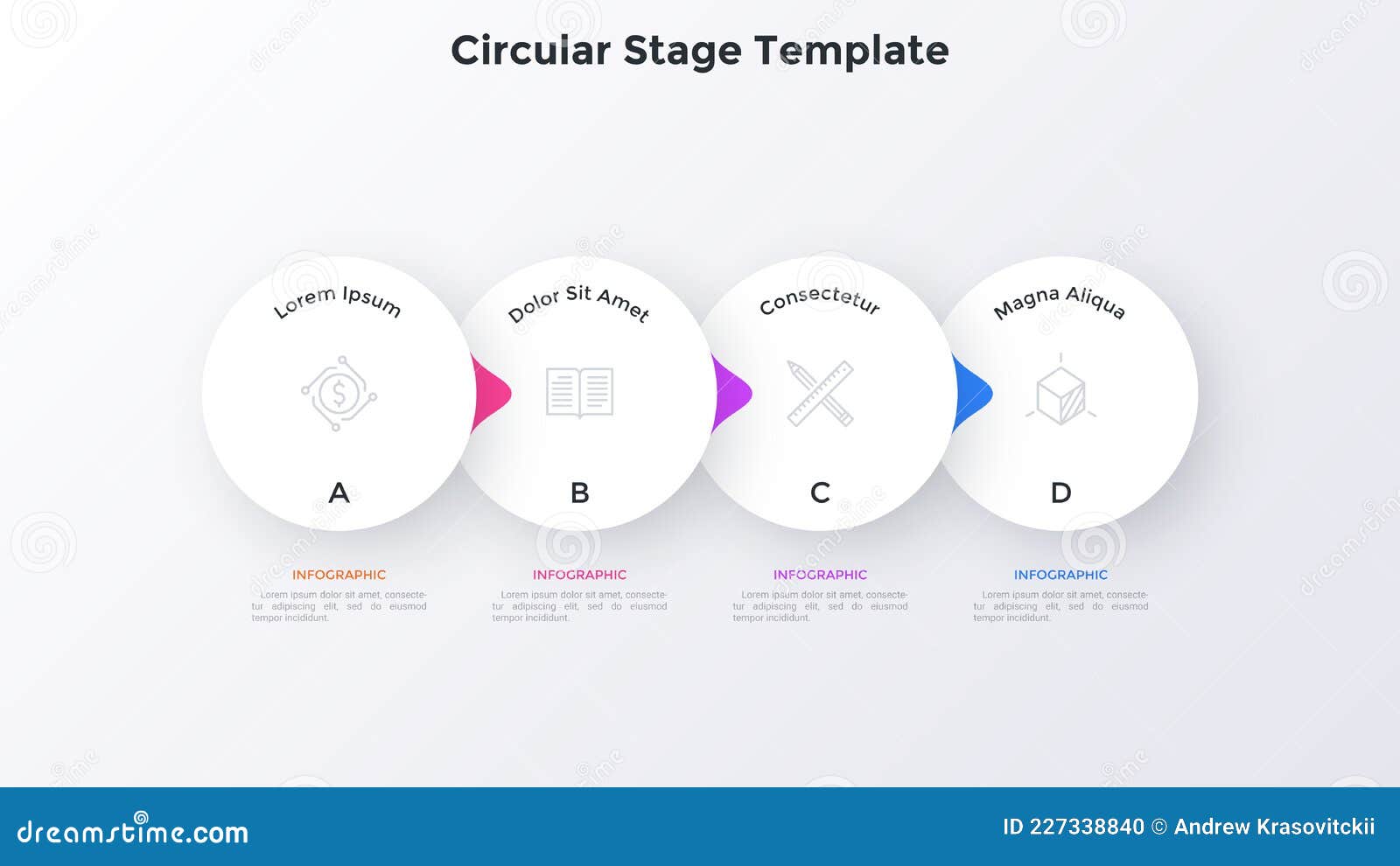 Modern Infographic Vector Banner Stock Vector - Illustration of process ...