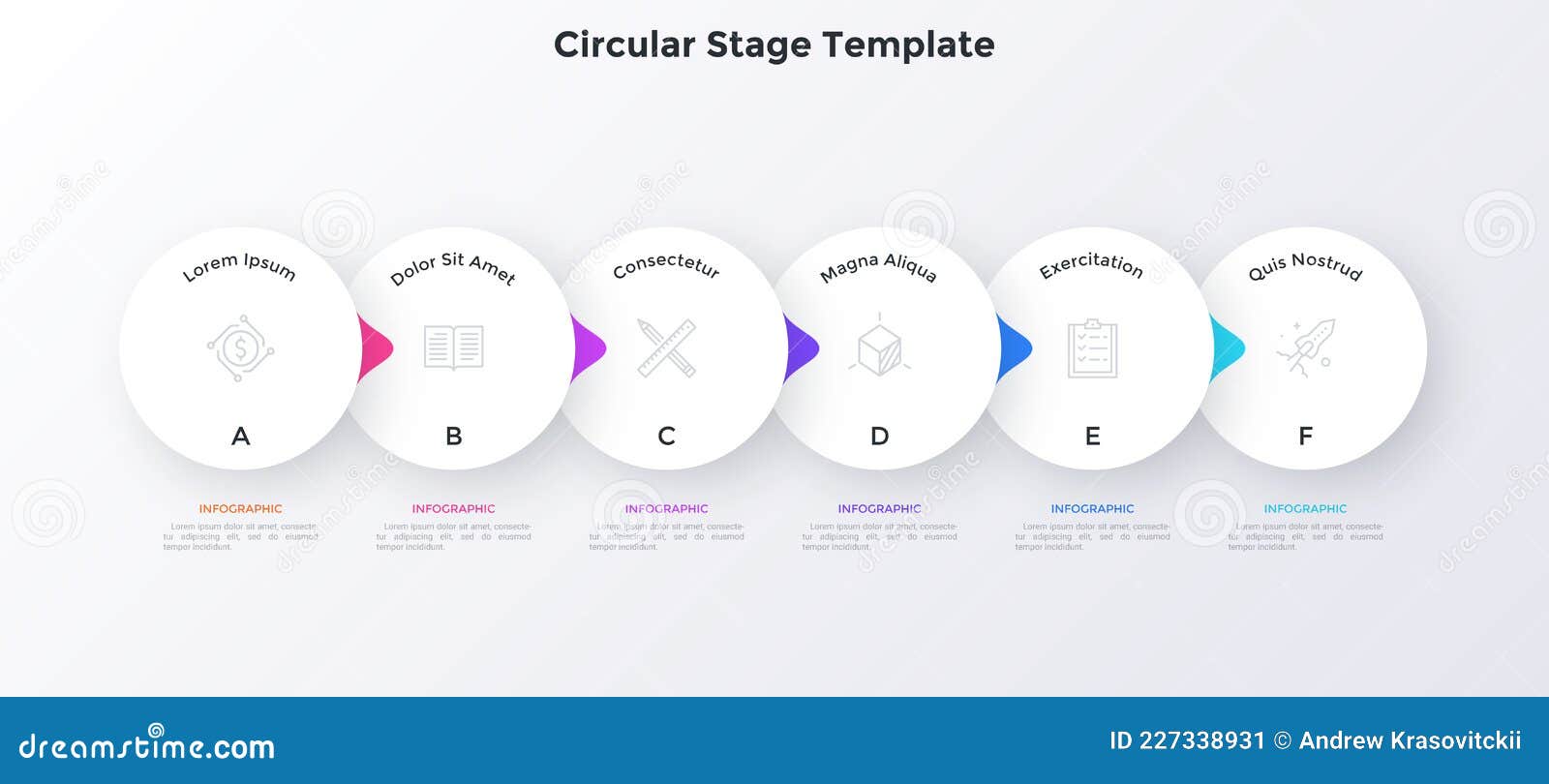 Modern Infographic Vector Banner Stock Vector - Illustration of flow ...