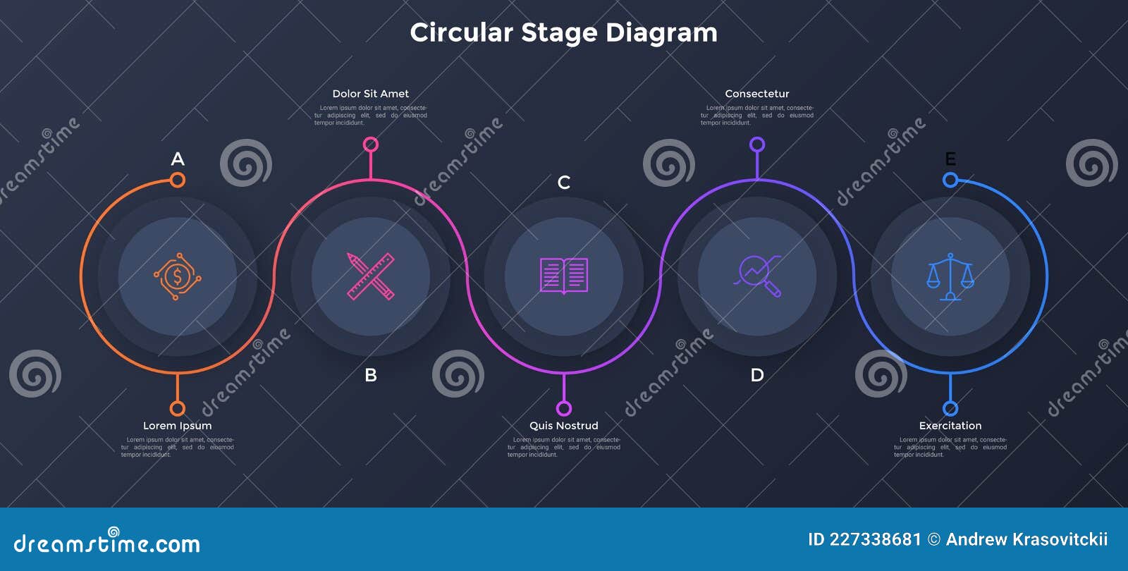 Modern Infographic Vector Banner Stock Vector - Illustration of chart ...