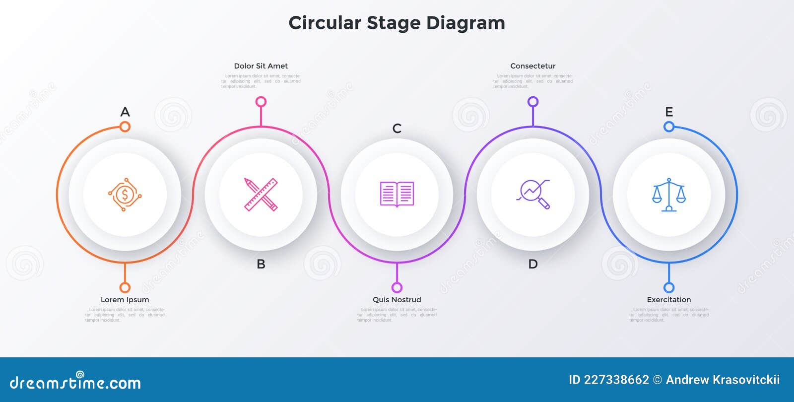 Modern Infographic Vector Banner Stock Vector - Illustration of diagram ...