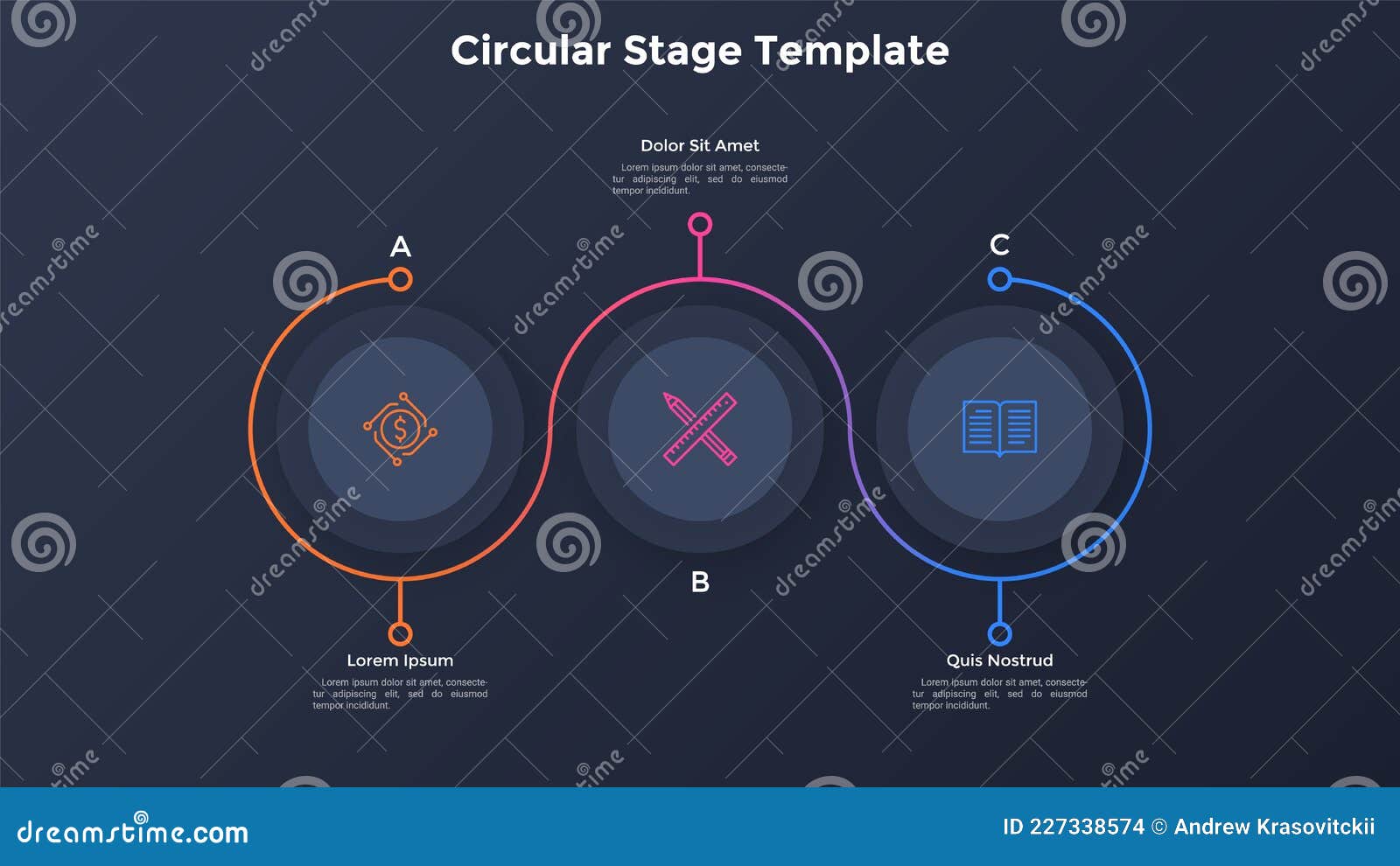 Modern Infographic Vector Banner Stock Vector - Illustration of ...
