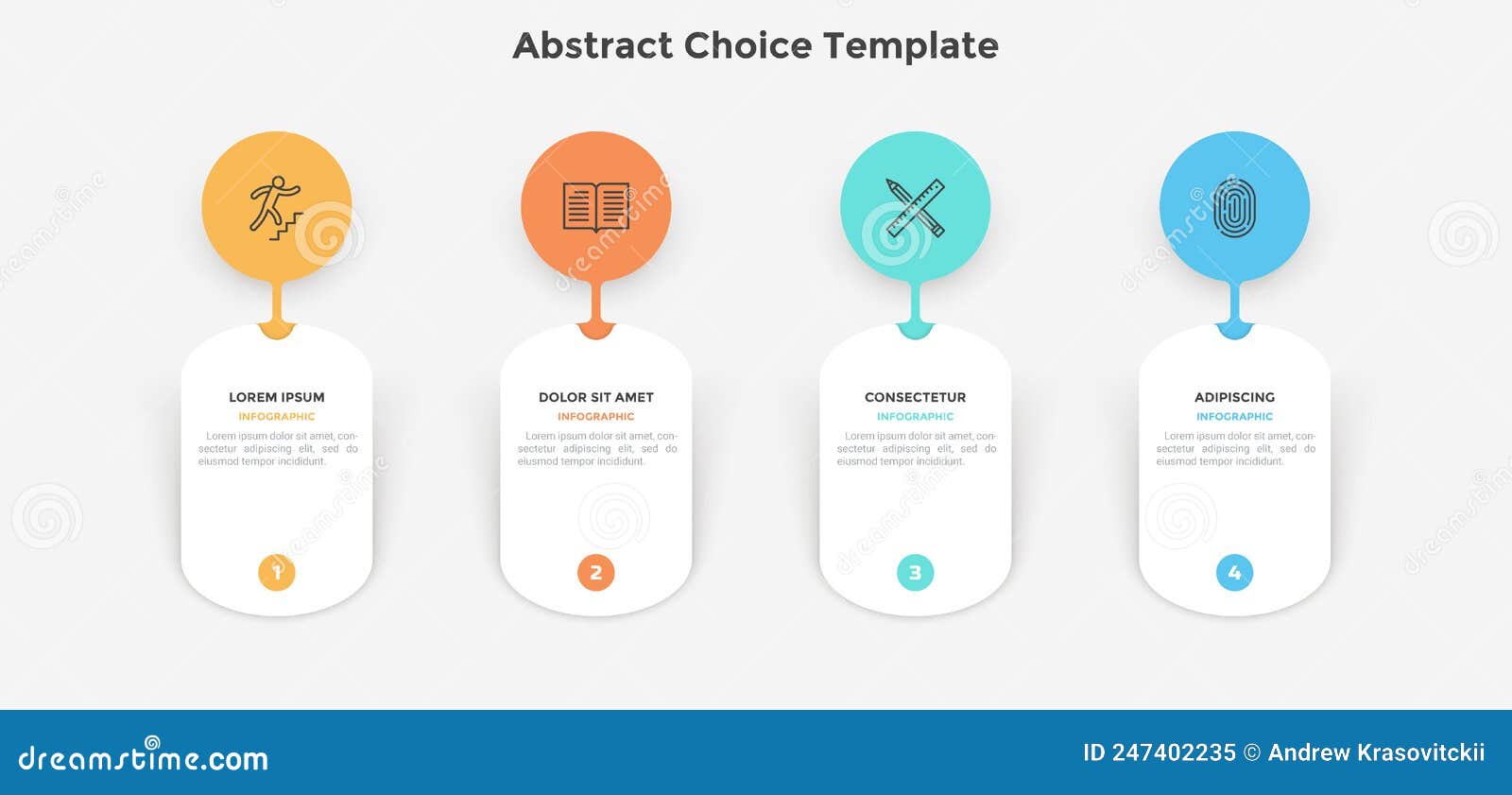 Modern Infographic Vector Template Stock Vector - Illustration of ...