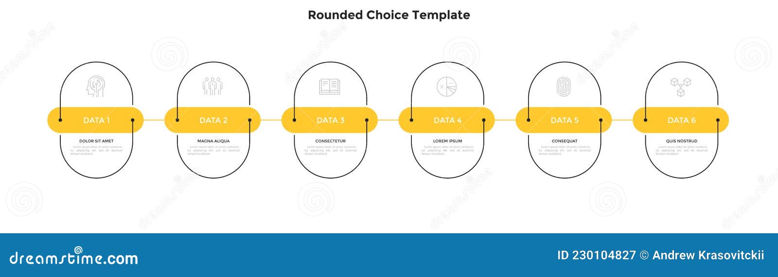 Modern Infographic Vector Template Stock Vector - Illustration of ...