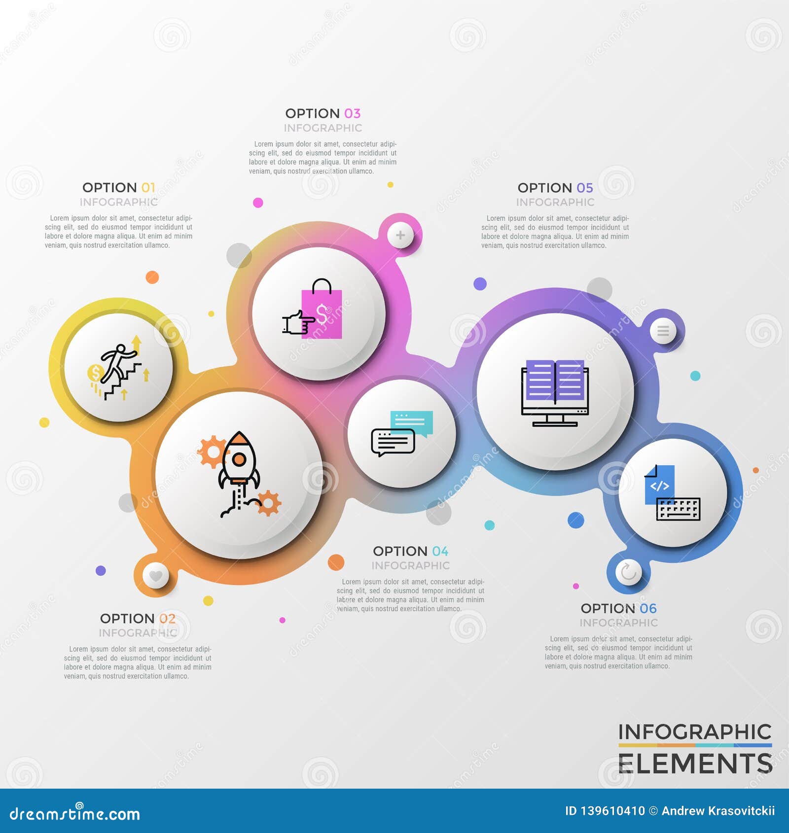Modern Infographic Vector Template Stock Vector - Illustration of ...