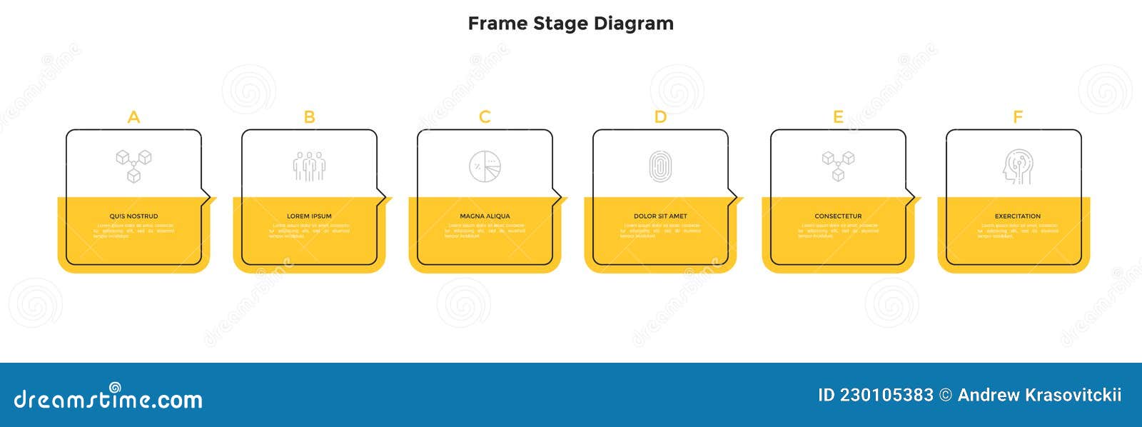 Modern Infographic Vector Template Stock Vector - Illustration of text ...