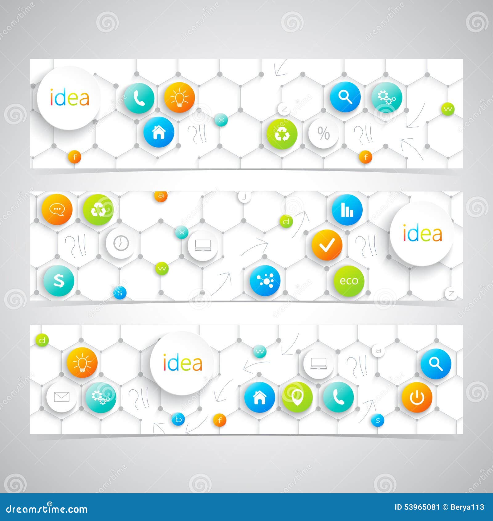 Modern Infographics Banner with Icons. Vector Stock Vector ...