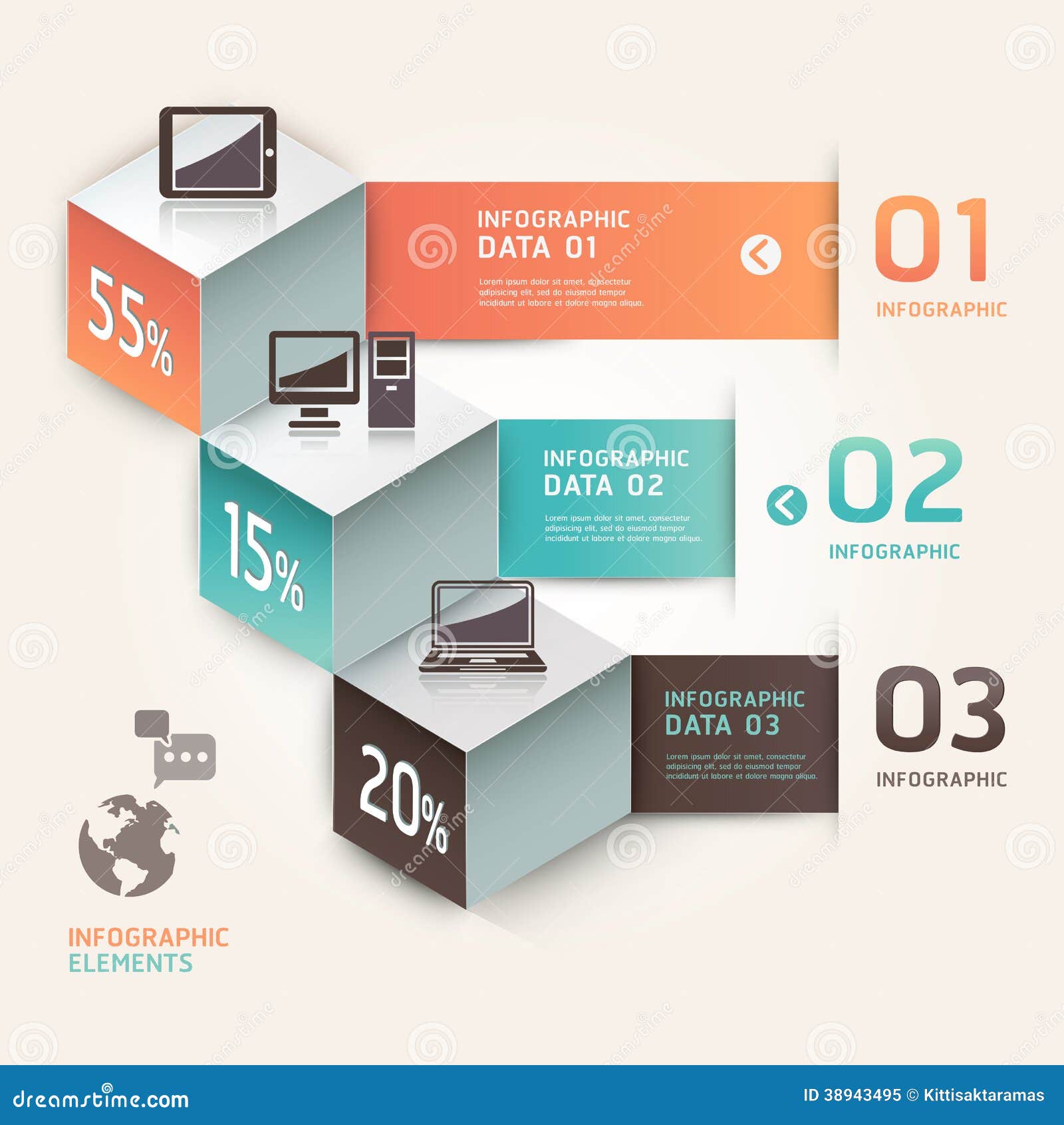 Modern Infographics Communication Technology. Stock Vector ...